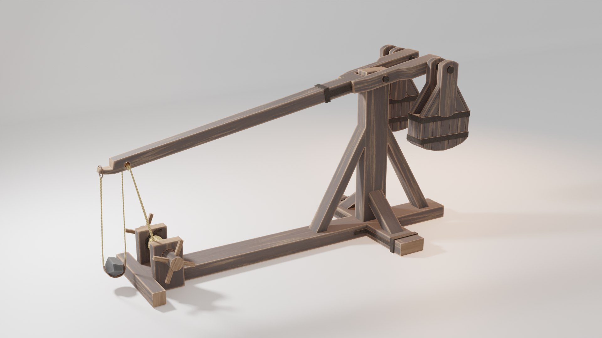 3D Trebuchet Animated - TurboSquid 2151311