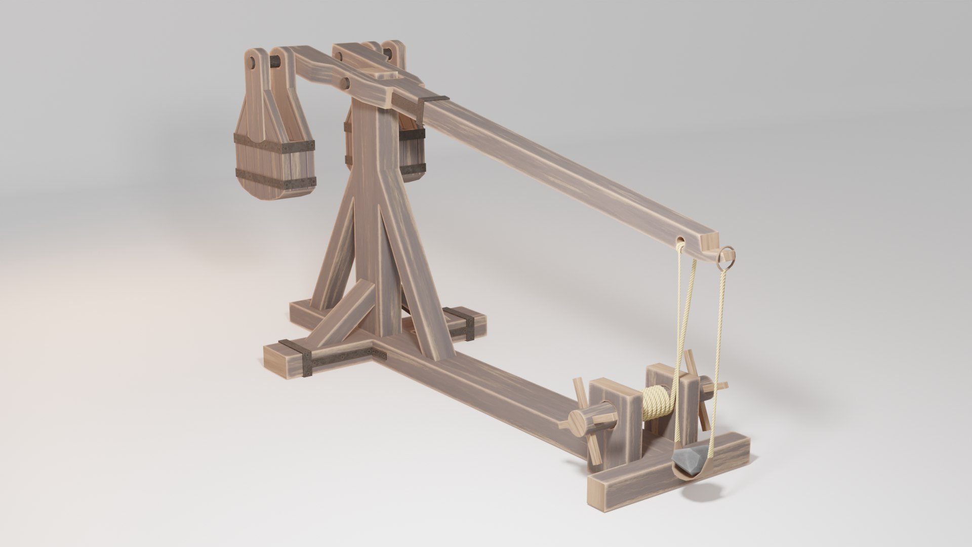 3D Trebuchet Animated - TurboSquid 2151311