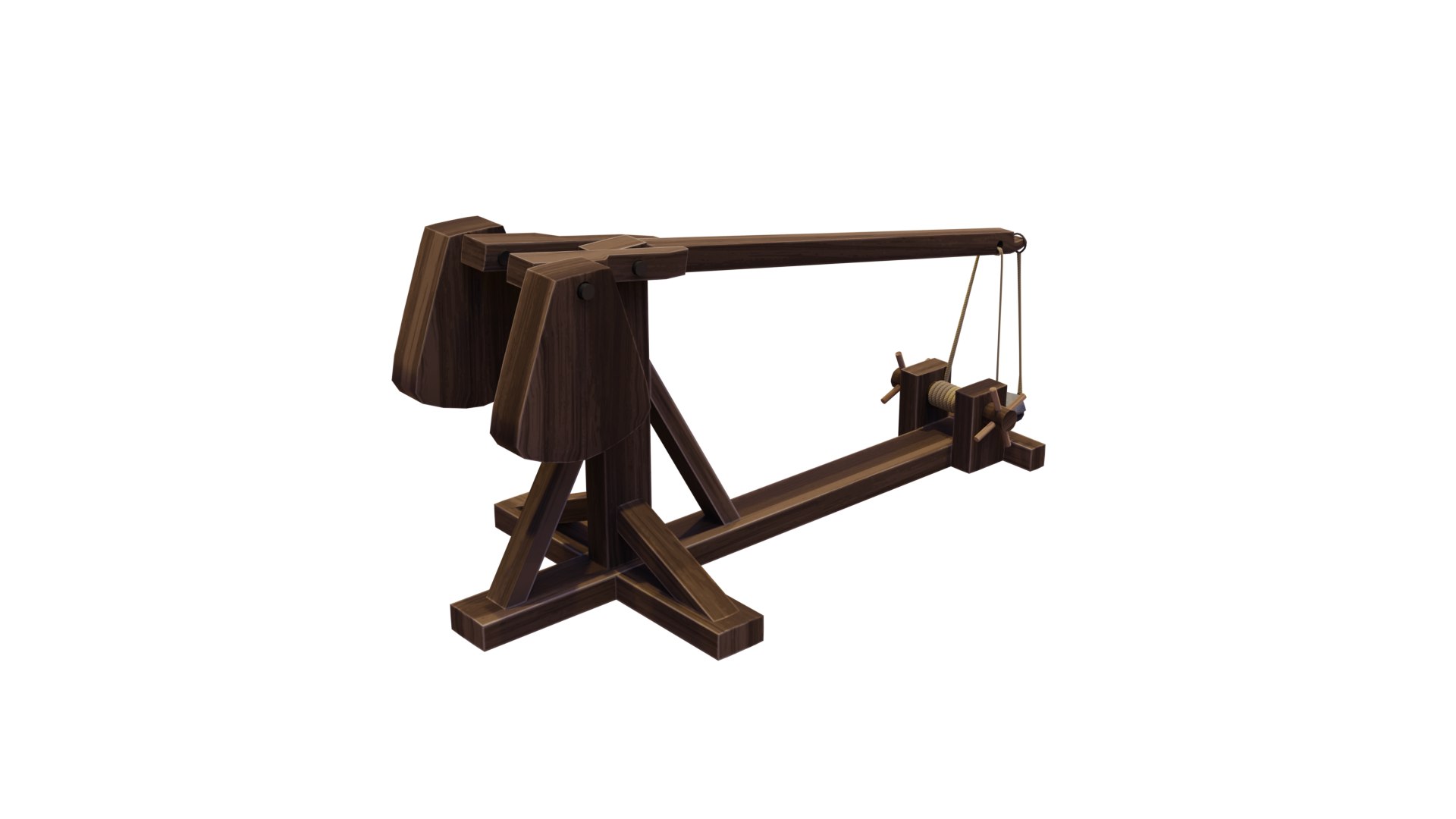 3D Trebuchet animated - TurboSquid 2151311