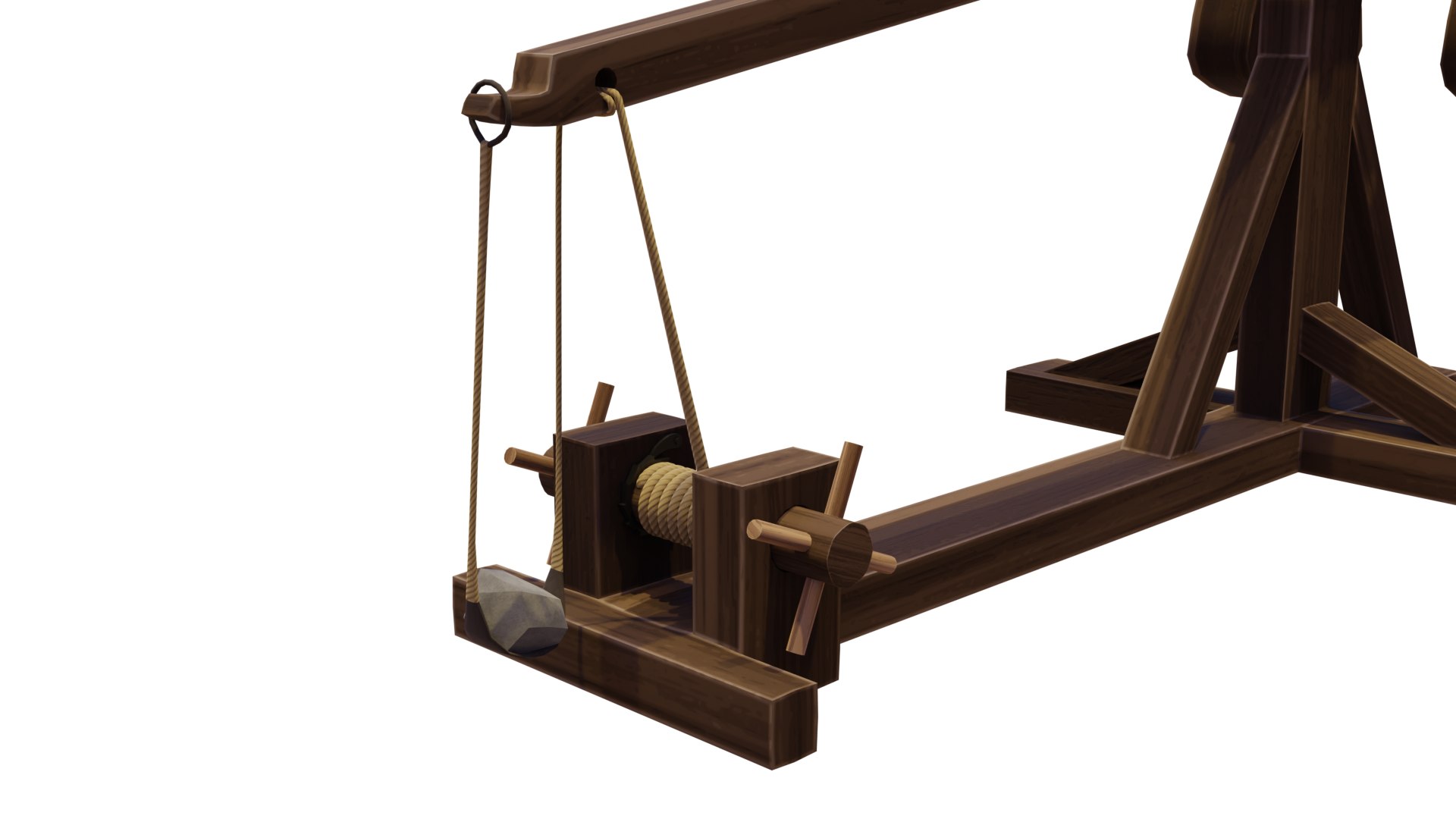 3D Trebuchet animated - TurboSquid 2151311
