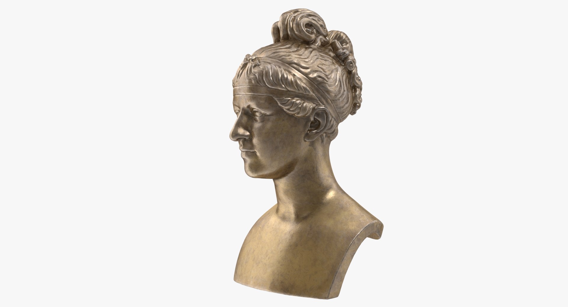 Ida Brun Bronze Bust 3D - TurboSquid 1865657