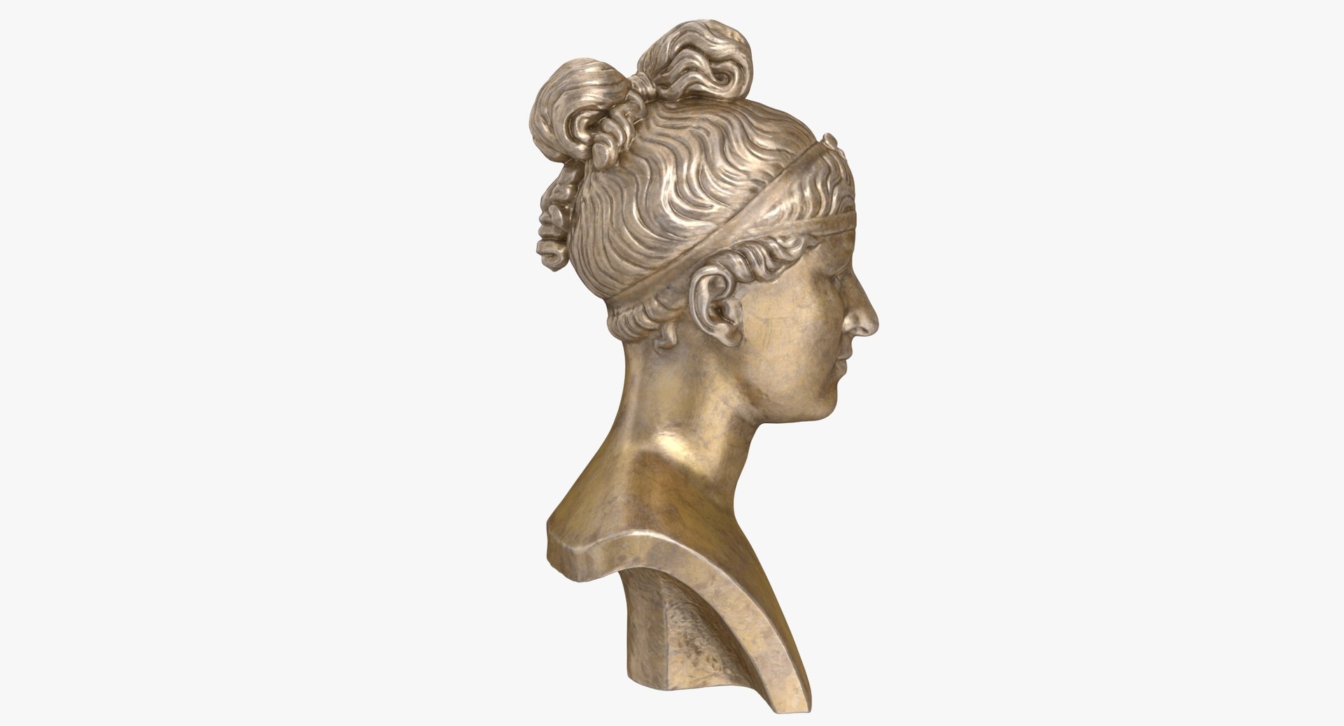 Ida Brun Bronze Bust 3D - TurboSquid 1865657