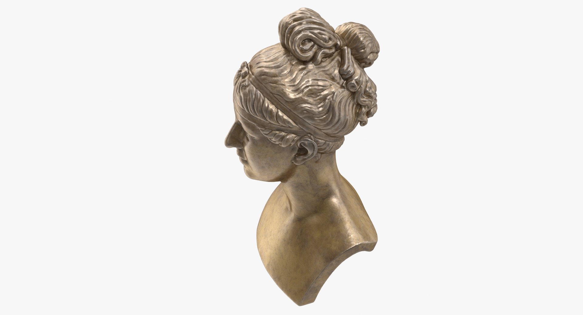 Ida Brun Bronze Bust 3D - TurboSquid 1865657