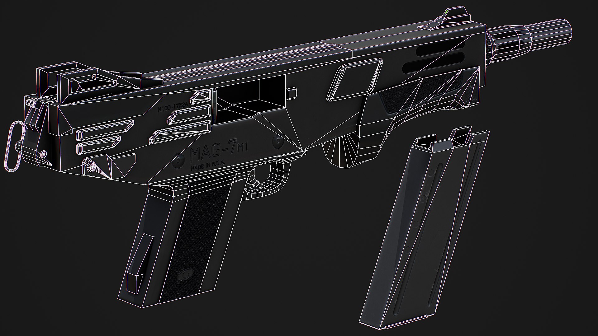 3D Model Mag-7 Shotgun - LowPoly Mobile Ready - TurboSquid 2071448