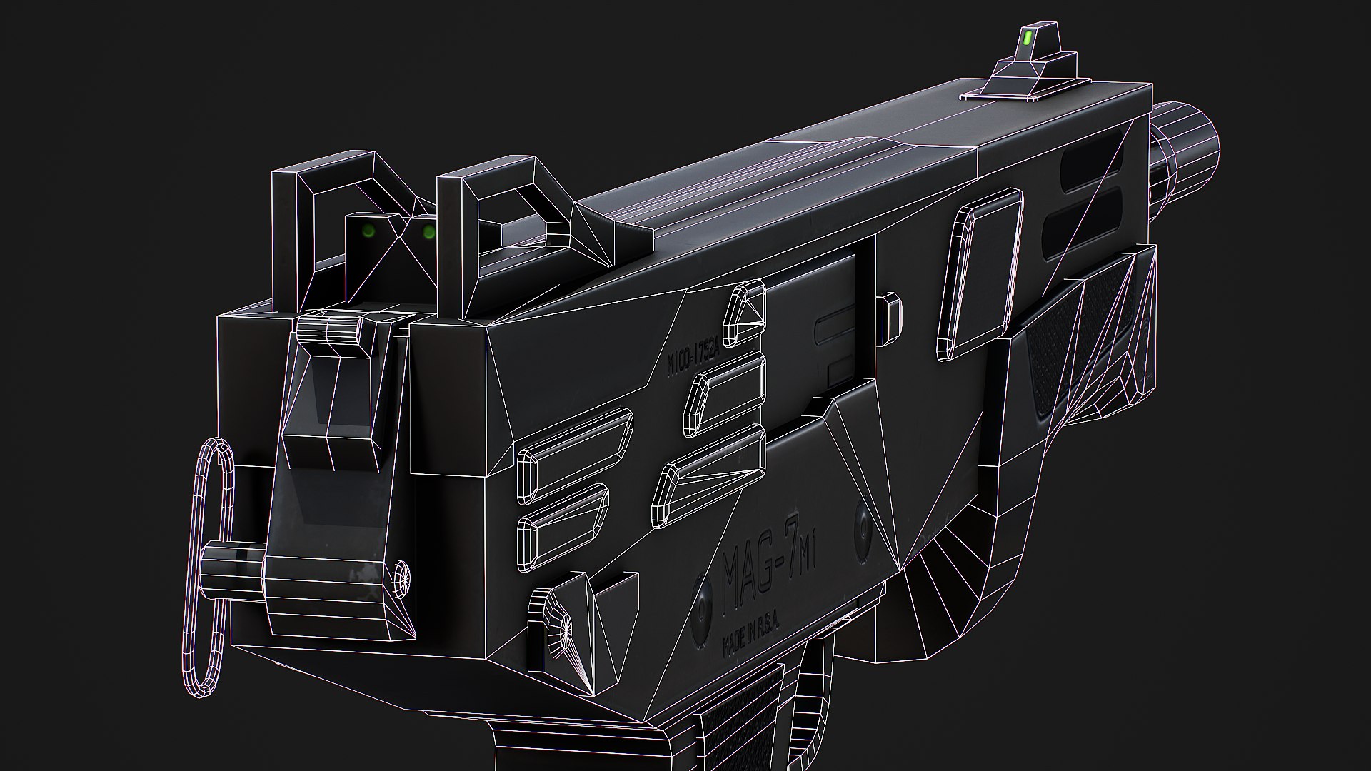 3D Model Mag-7 Shotgun - LowPoly Mobile Ready - TurboSquid 2071448