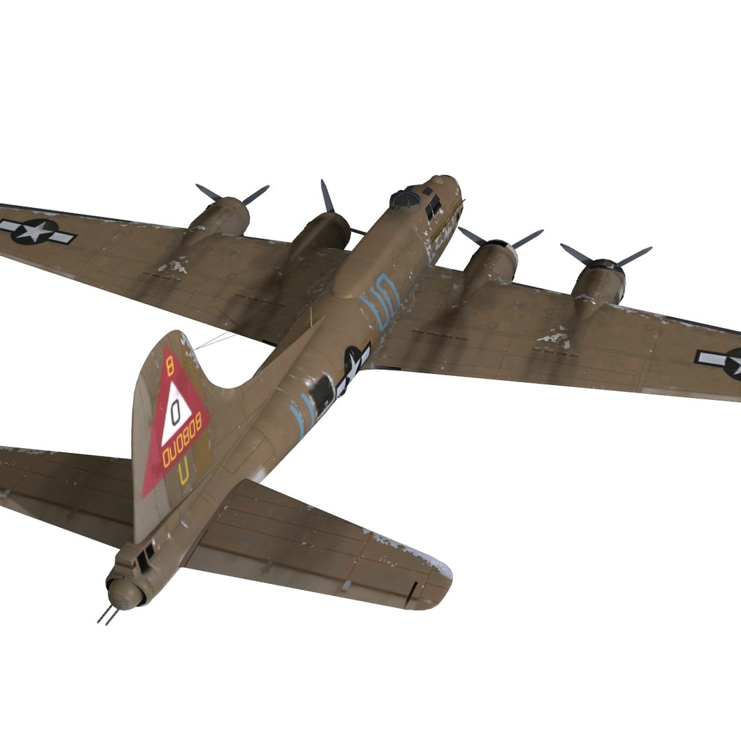 3D Model B-17 Flying Fortress Bomber - TurboSquid 1519190