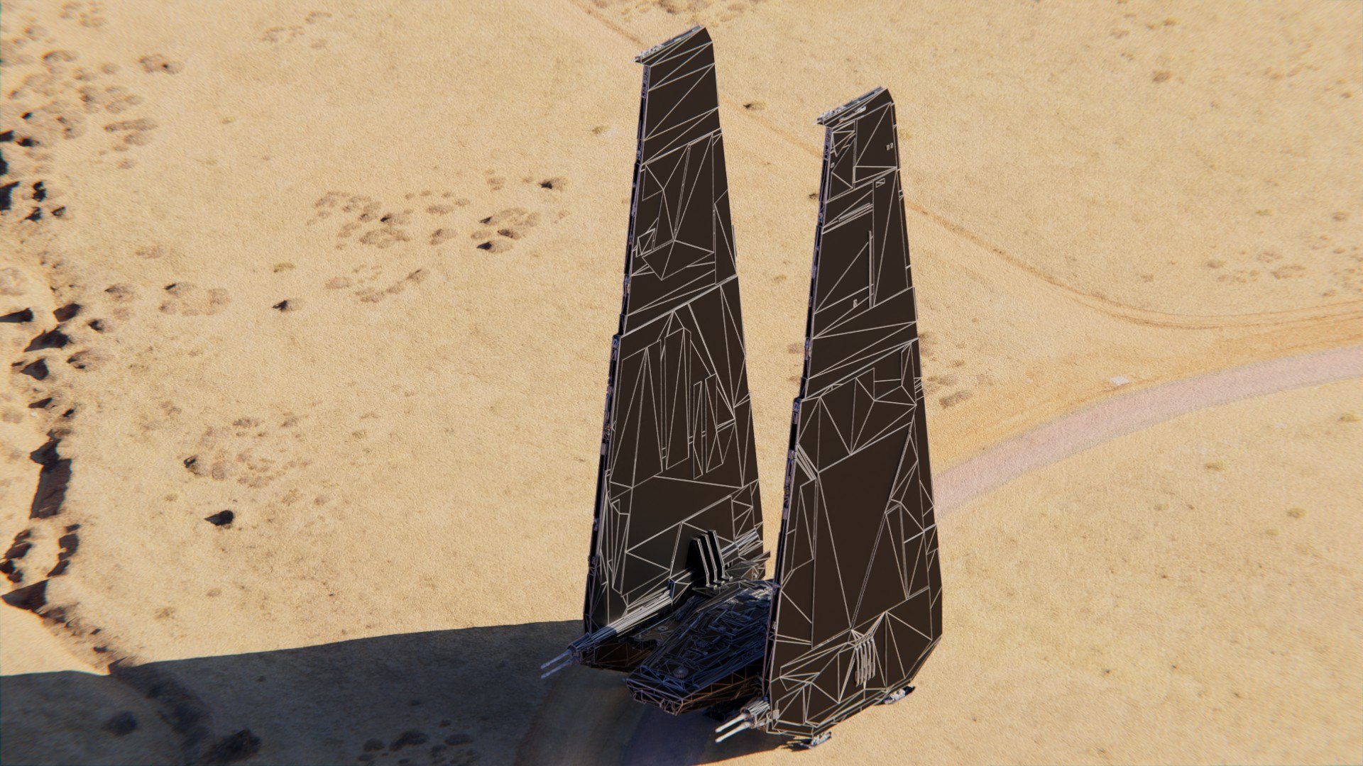 Star Wars Kylo Ren S Command Shuttle 3D Model - TurboSquid 2325887