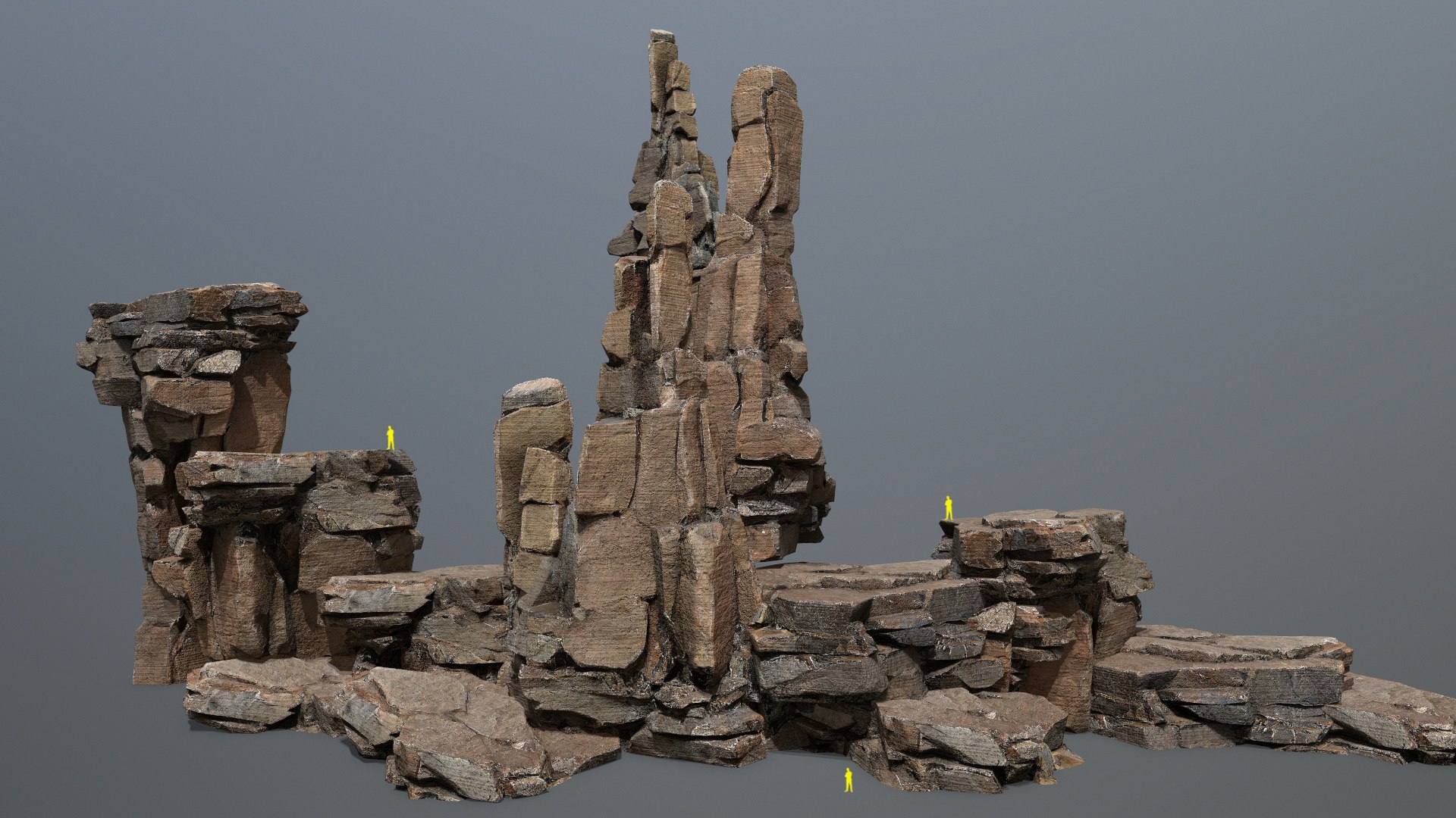 3D Model Cliff Rocks - TurboSquid 2189335