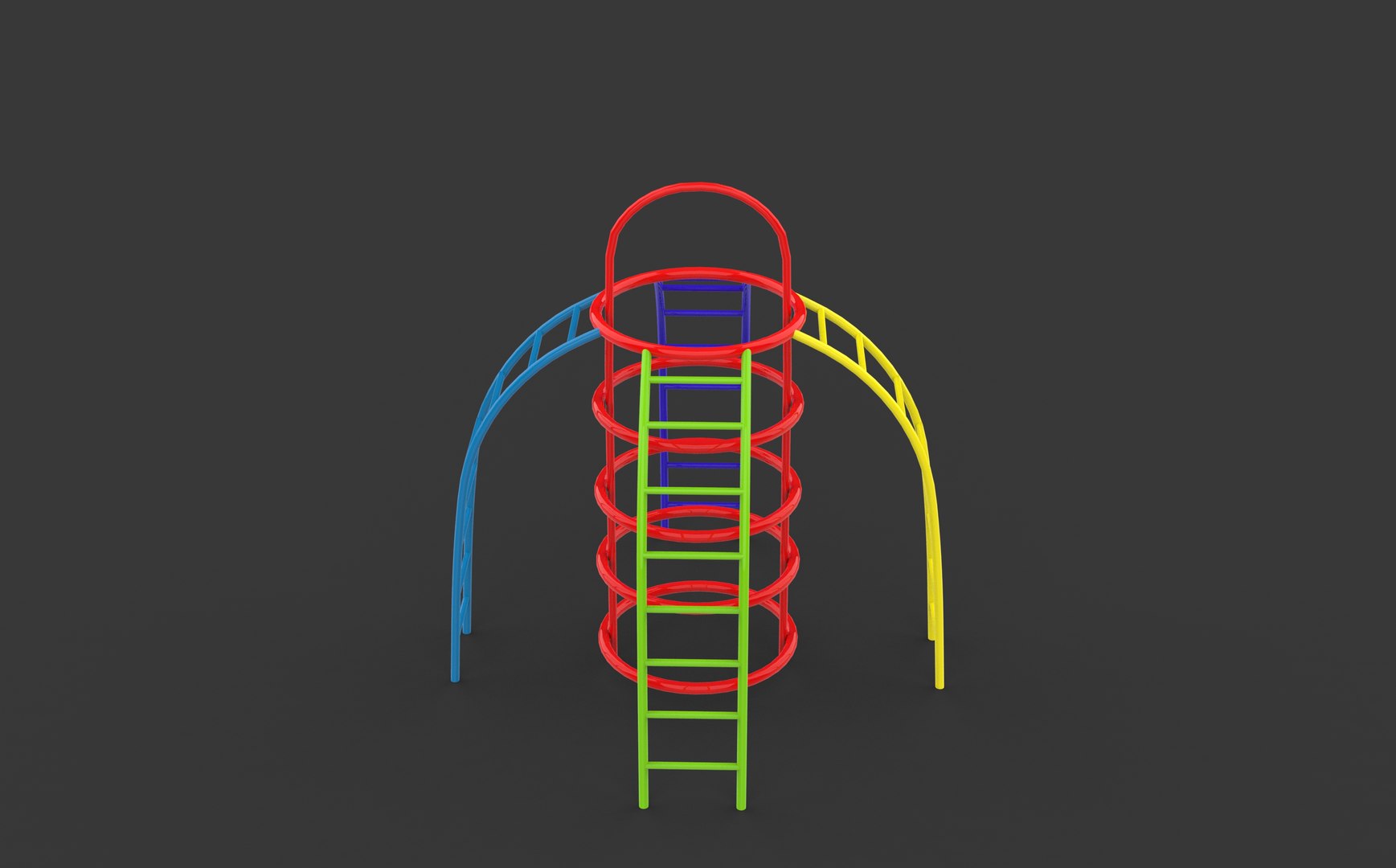 Playground Monkey Bar 3D Model 3D Model - TurboSquid 2340492