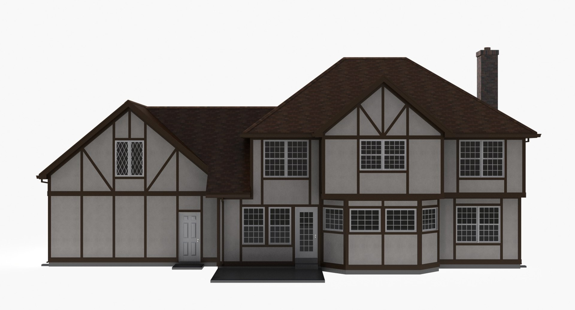 3ds max story residential house