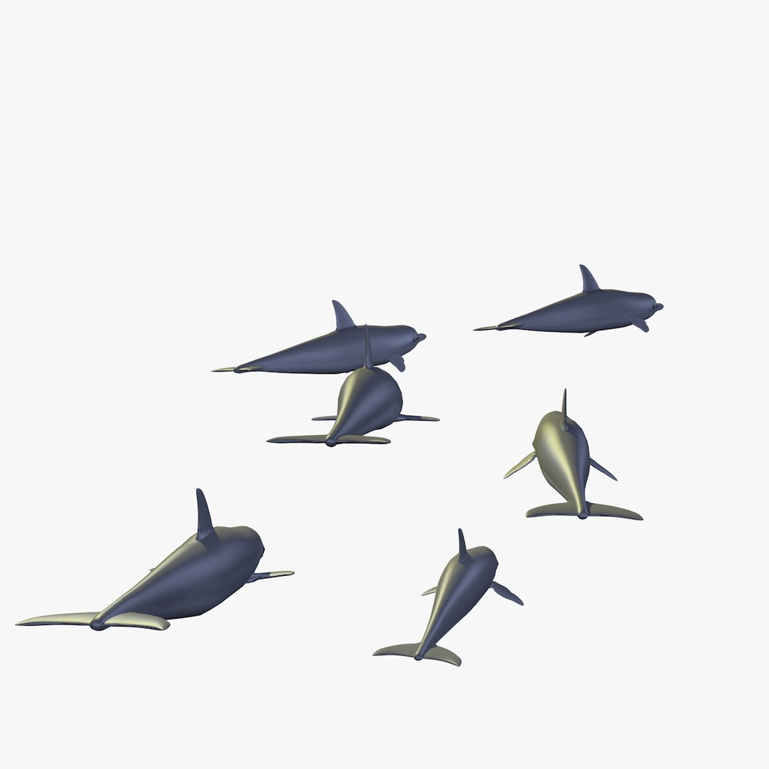 3D Group Dolphins Swimming Animation Model - TurboSquid 1197522