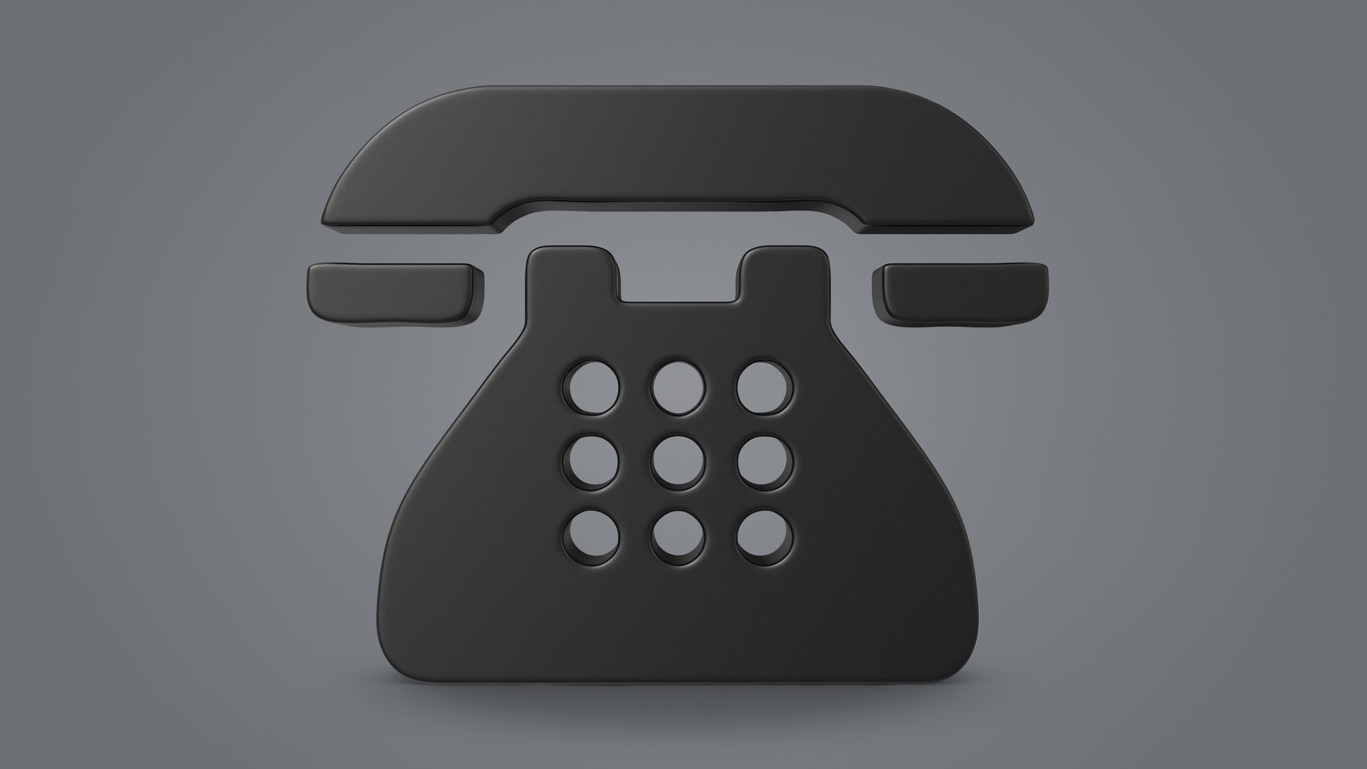 3D Telephone Icon Collection - TurboSquid 2093818
