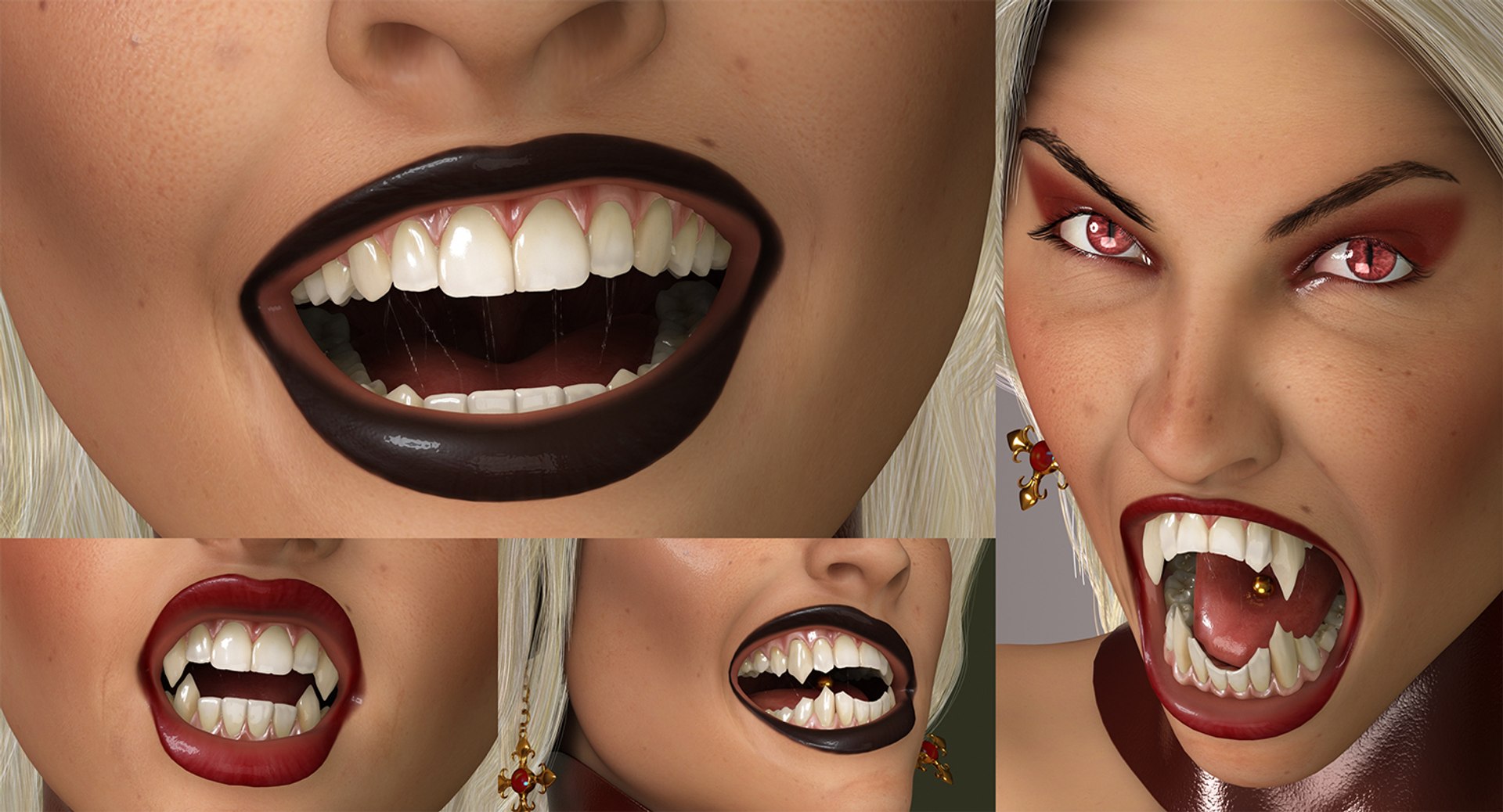Realistic Female 2 Vampirella 3d Model