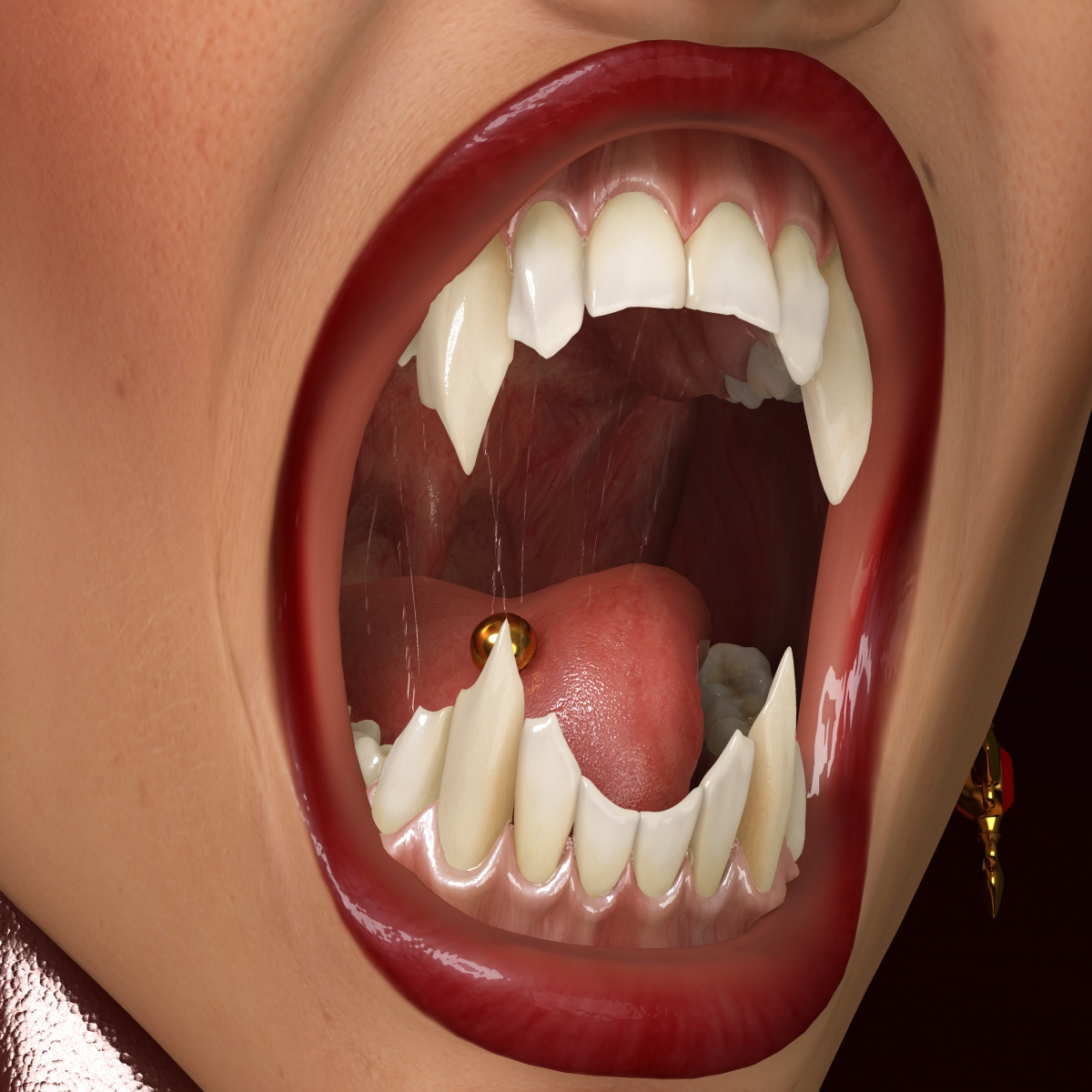 realistic female 2 vampirella 3d model