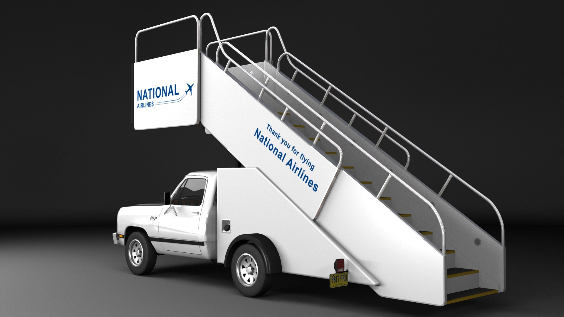 1981 Dodge Ram Stair 3D Model - TurboSquid 1804834