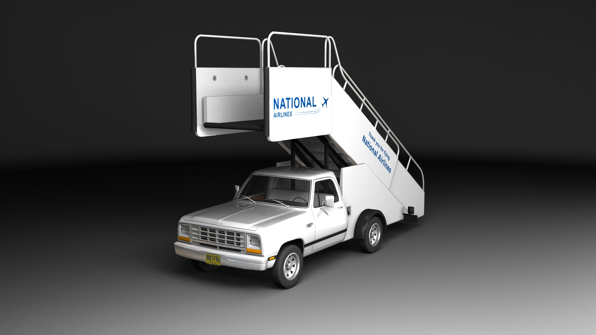 1981 Dodge Ram Stair 3D Model - TurboSquid 1804834