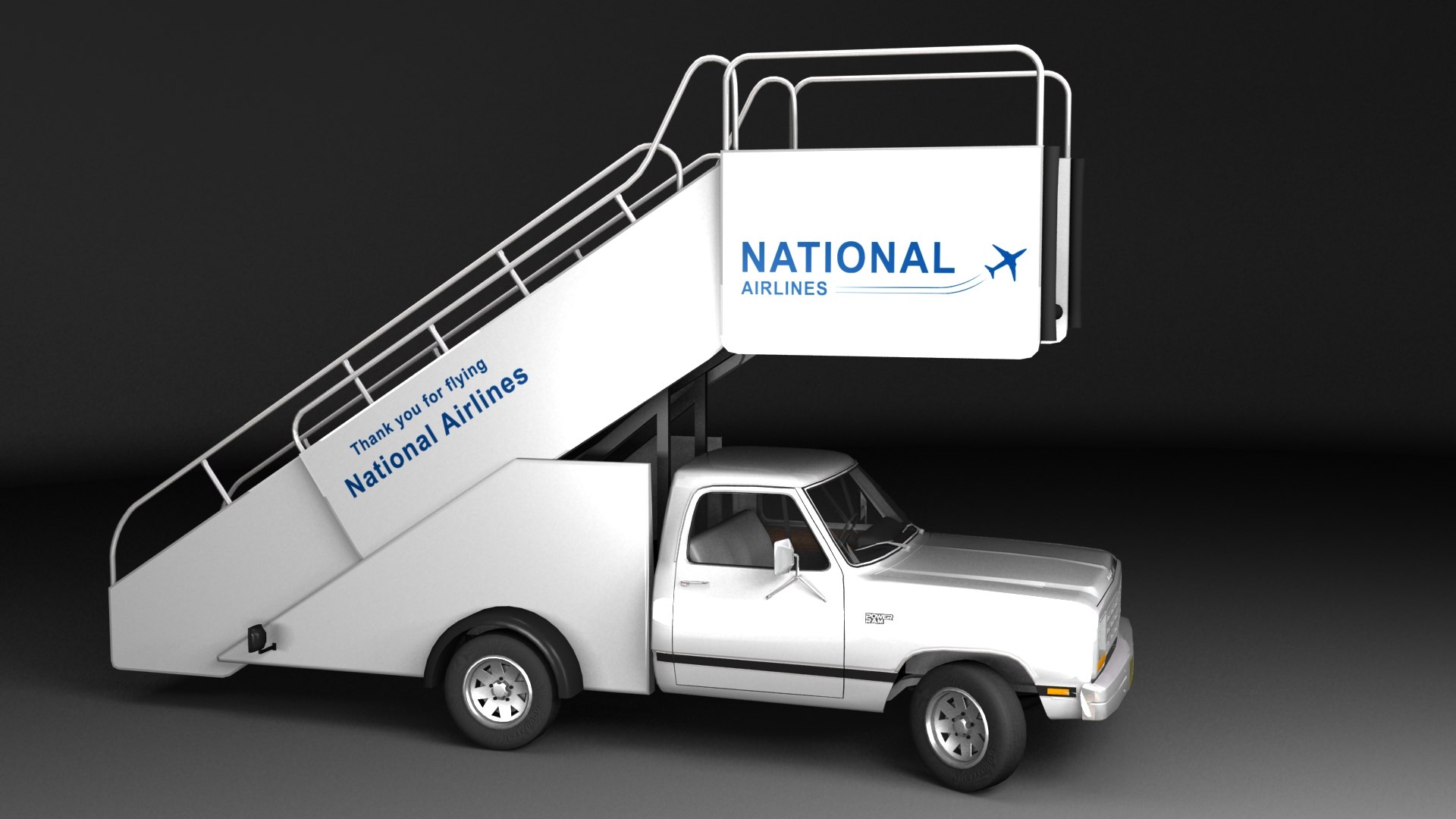 1981 Dodge Ram Stair 3D Model - TurboSquid 1804834