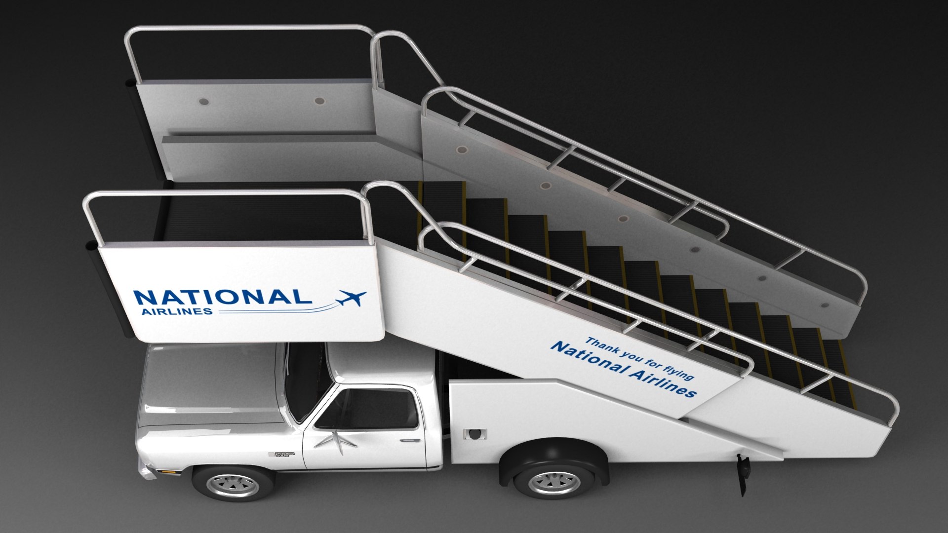 1981 Dodge Ram Stair 3D Model - TurboSquid 1804834