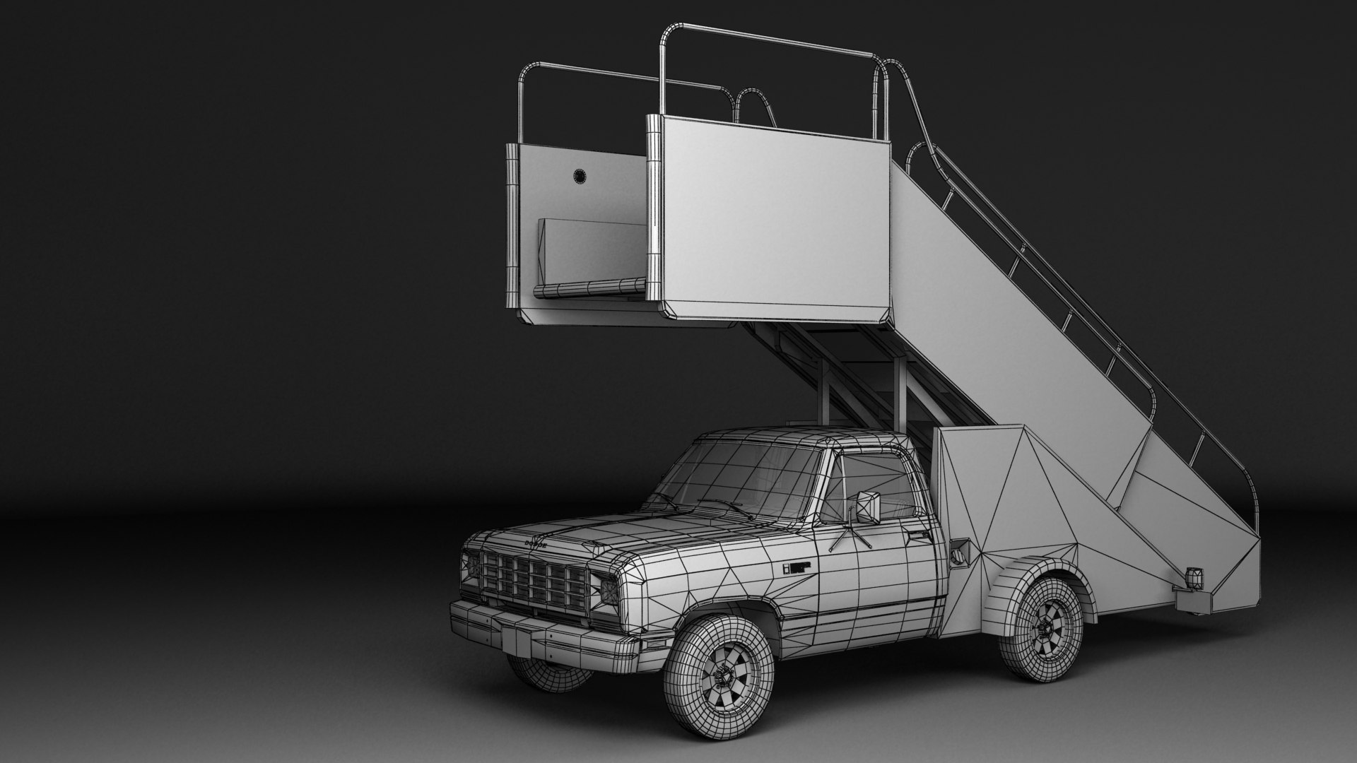 1981 Dodge Ram Stair 3D Model - TurboSquid 1804834