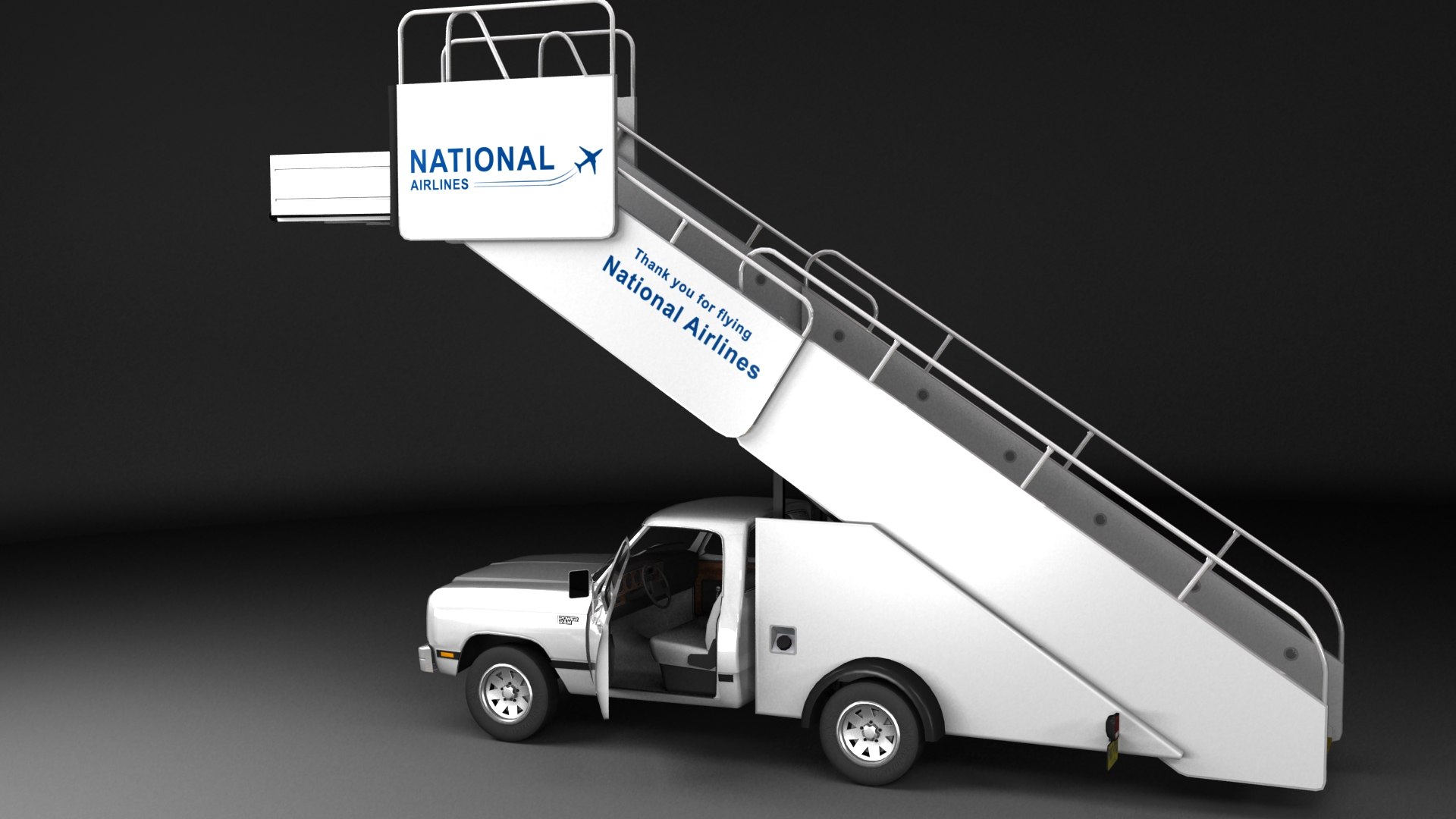 1981 Dodge Ram Stair 3D Model - TurboSquid 1804834