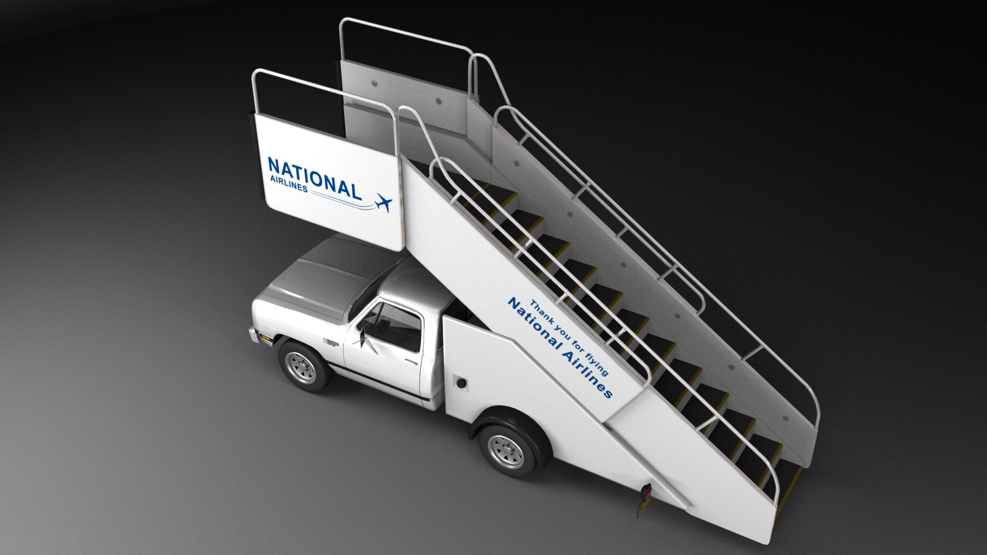 1981 Dodge Ram Stair 3D Model - TurboSquid 1804834