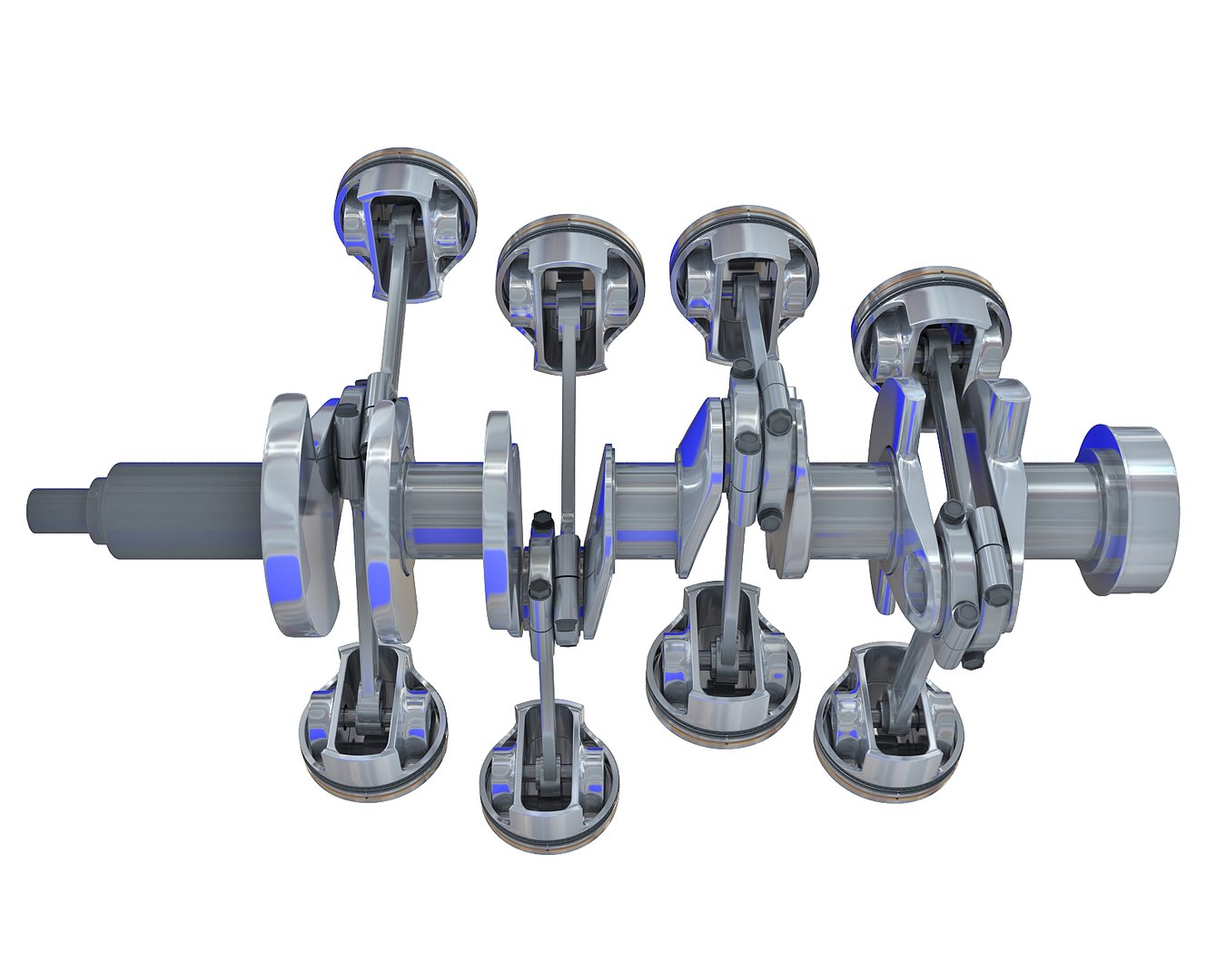 V8 Engine Cylinders 3D Model - TurboSquid 1391496