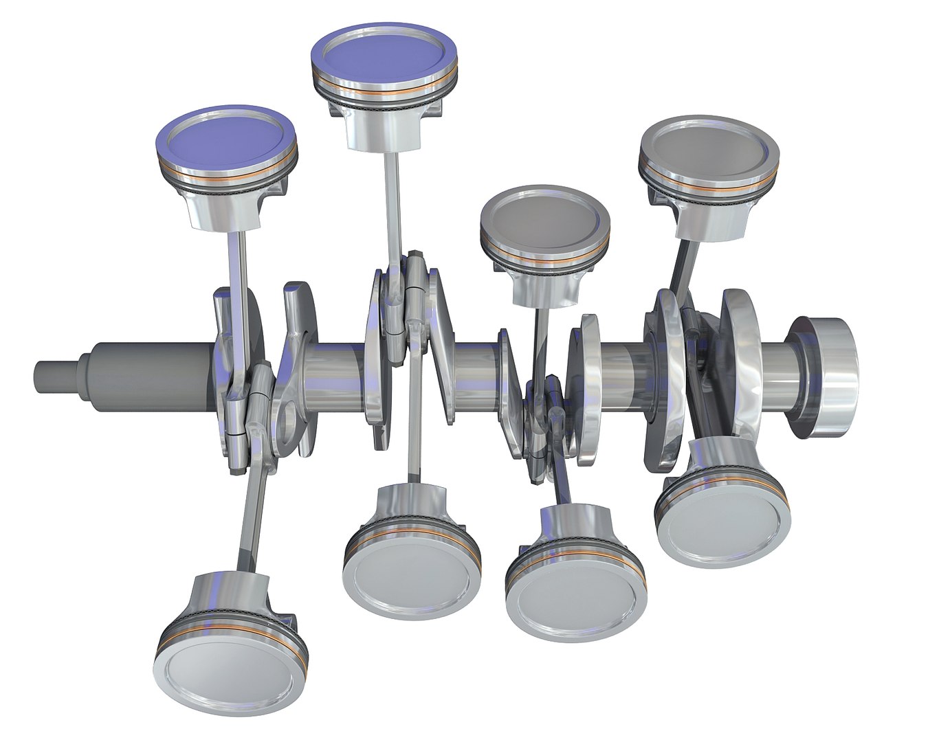 V8 Engine Cylinders 3D Model - TurboSquid 1391496