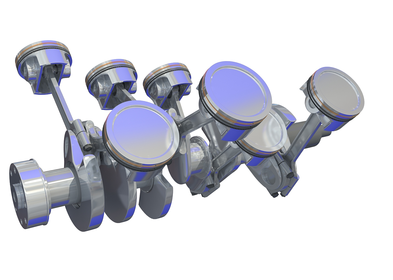 V8 Engine Cylinders 3D Model - TurboSquid 1391496