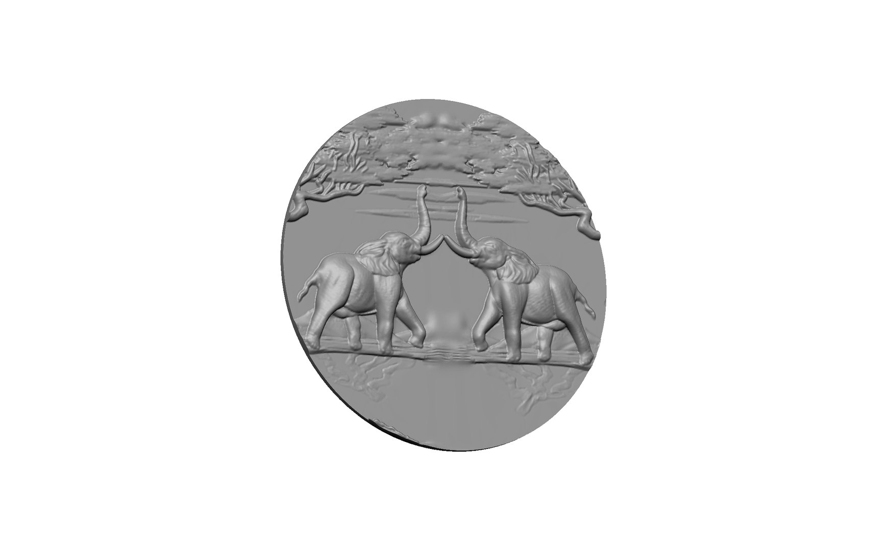 Elephants Relief Nature 3D - TurboSquid 2261163