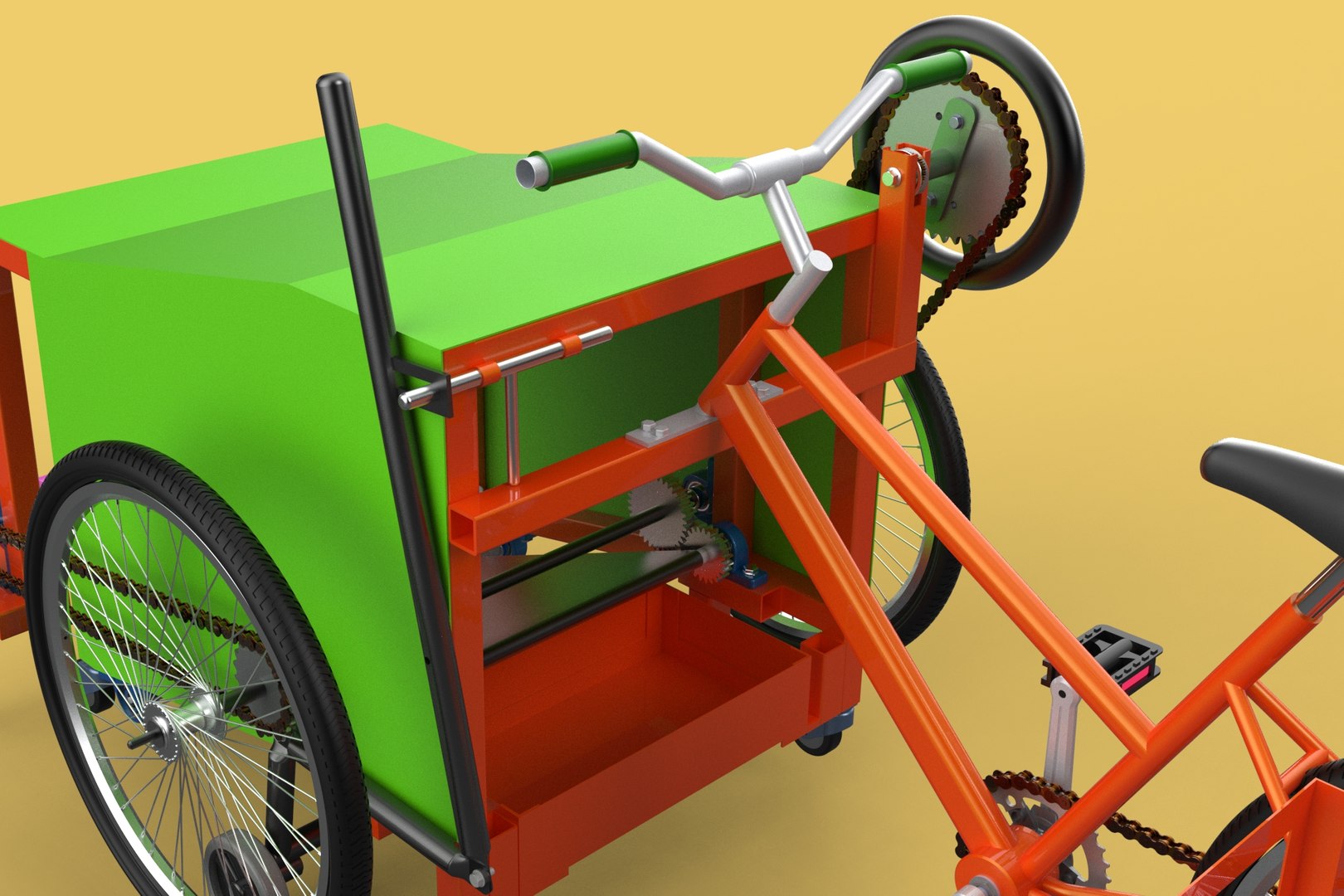 3D SWEEPER PEDAL BIKE TRICYCLE BICYCLE CLEANER SWAB MOP MACHINE ...