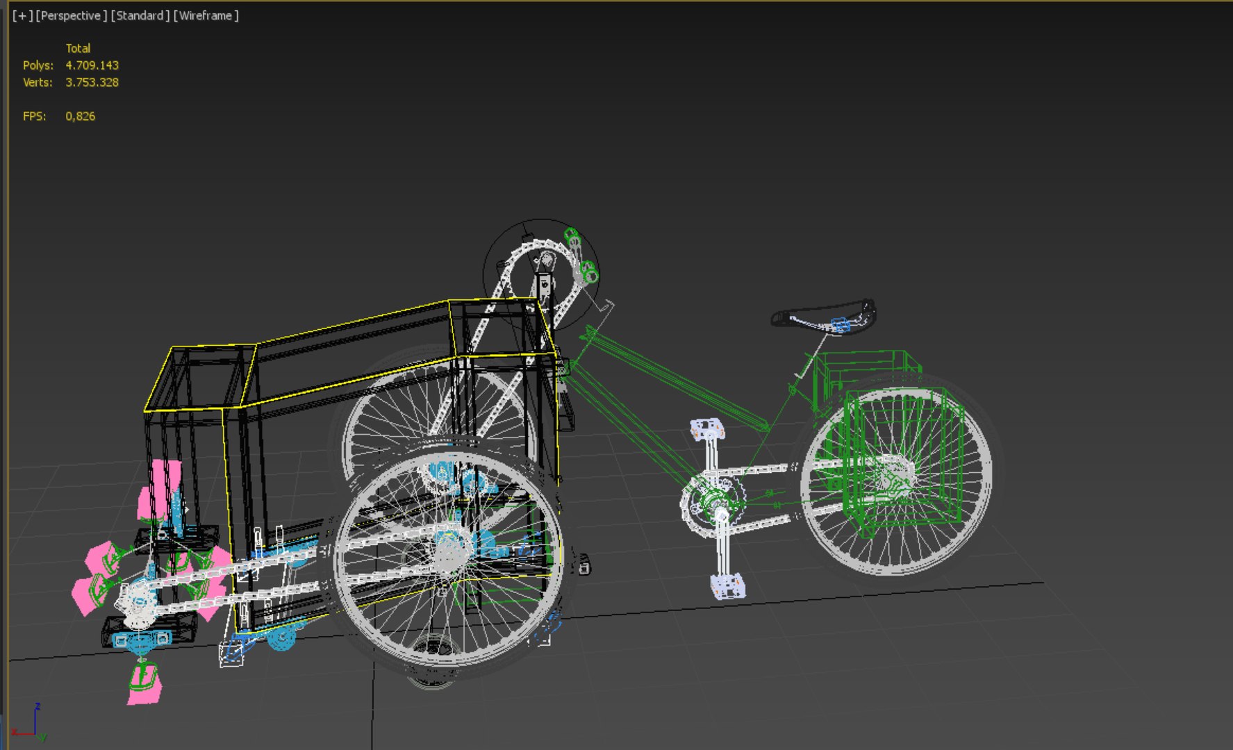 3D SWEEPER PEDAL BIKE TRICYCLE BICYCLE CLEANER SWAB MOP MACHINE ...