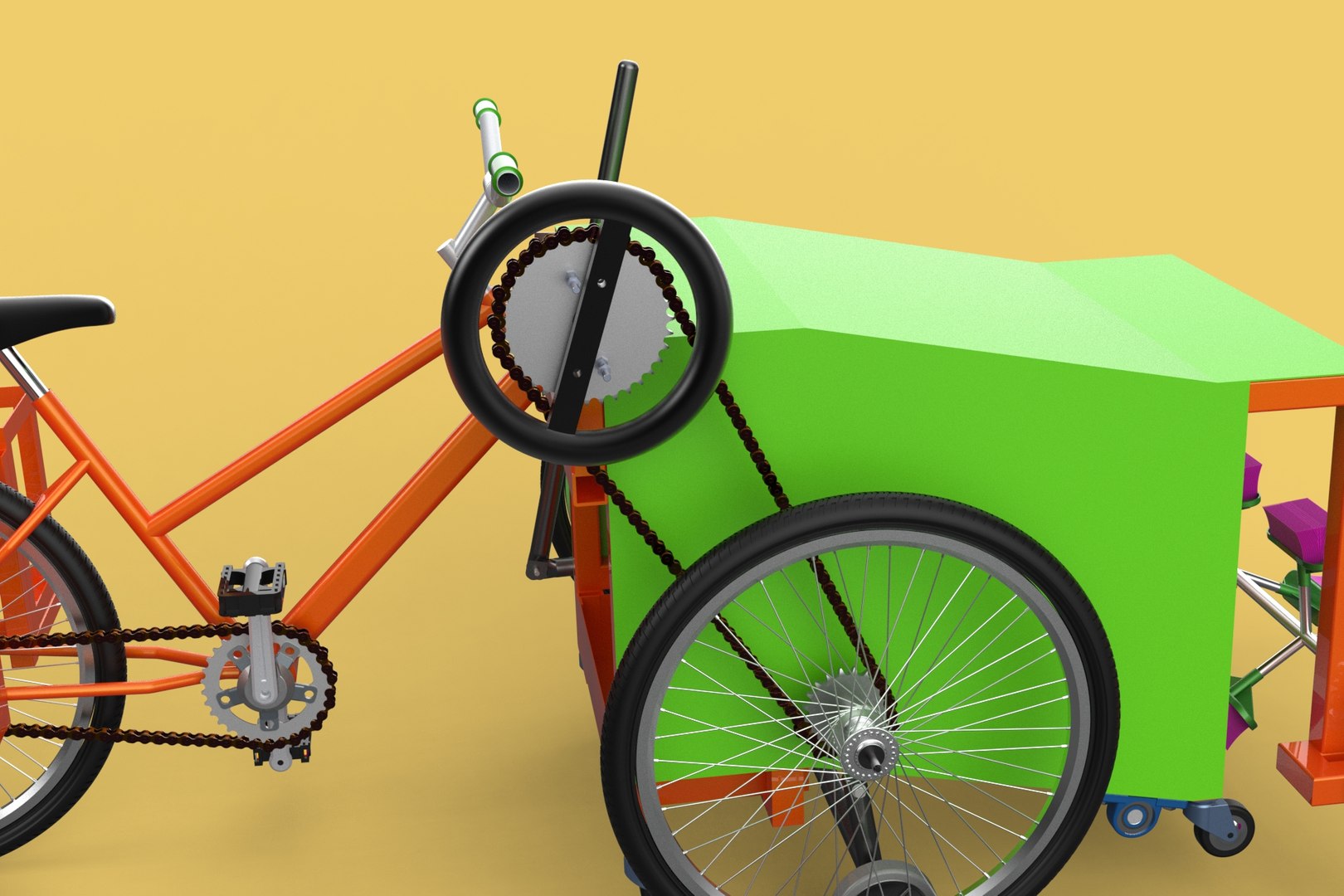 3D SWEEPER PEDAL BIKE TRICYCLE BICYCLE CLEANER SWAB MOP MACHINE ...