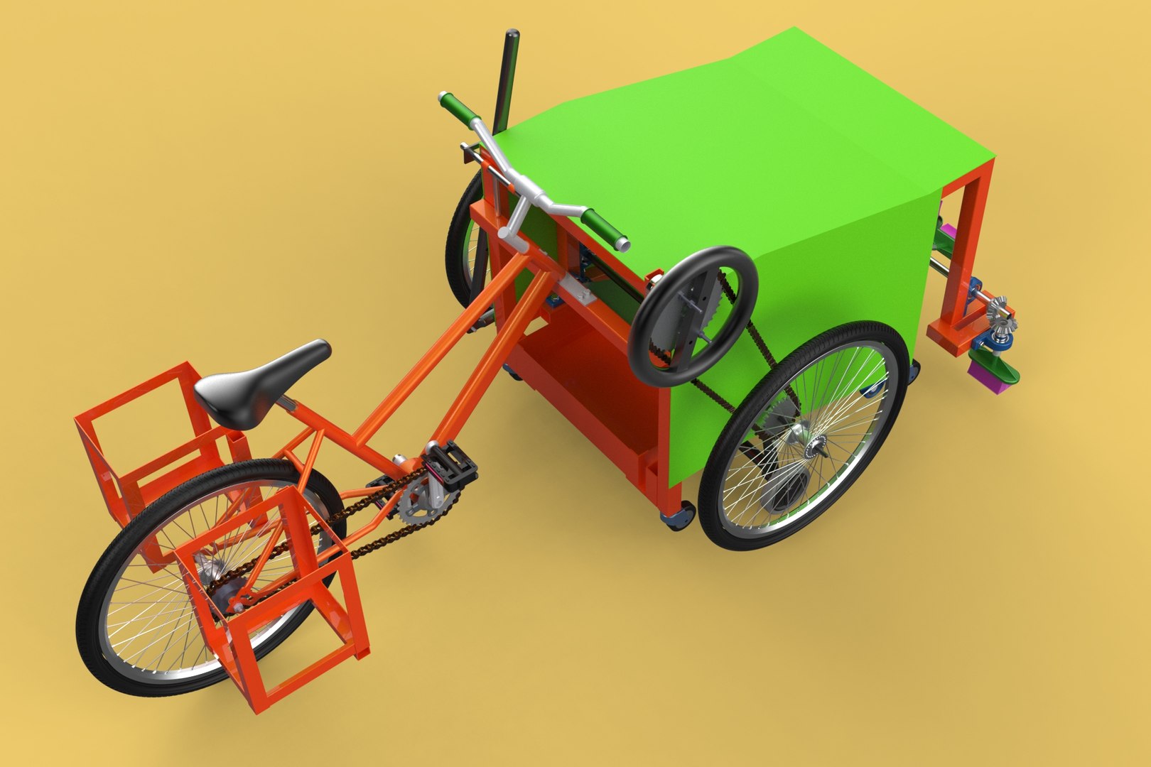 3D SWEEPER PEDAL BIKE TRICYCLE BICYCLE CLEANER SWAB MOP MACHINE ...