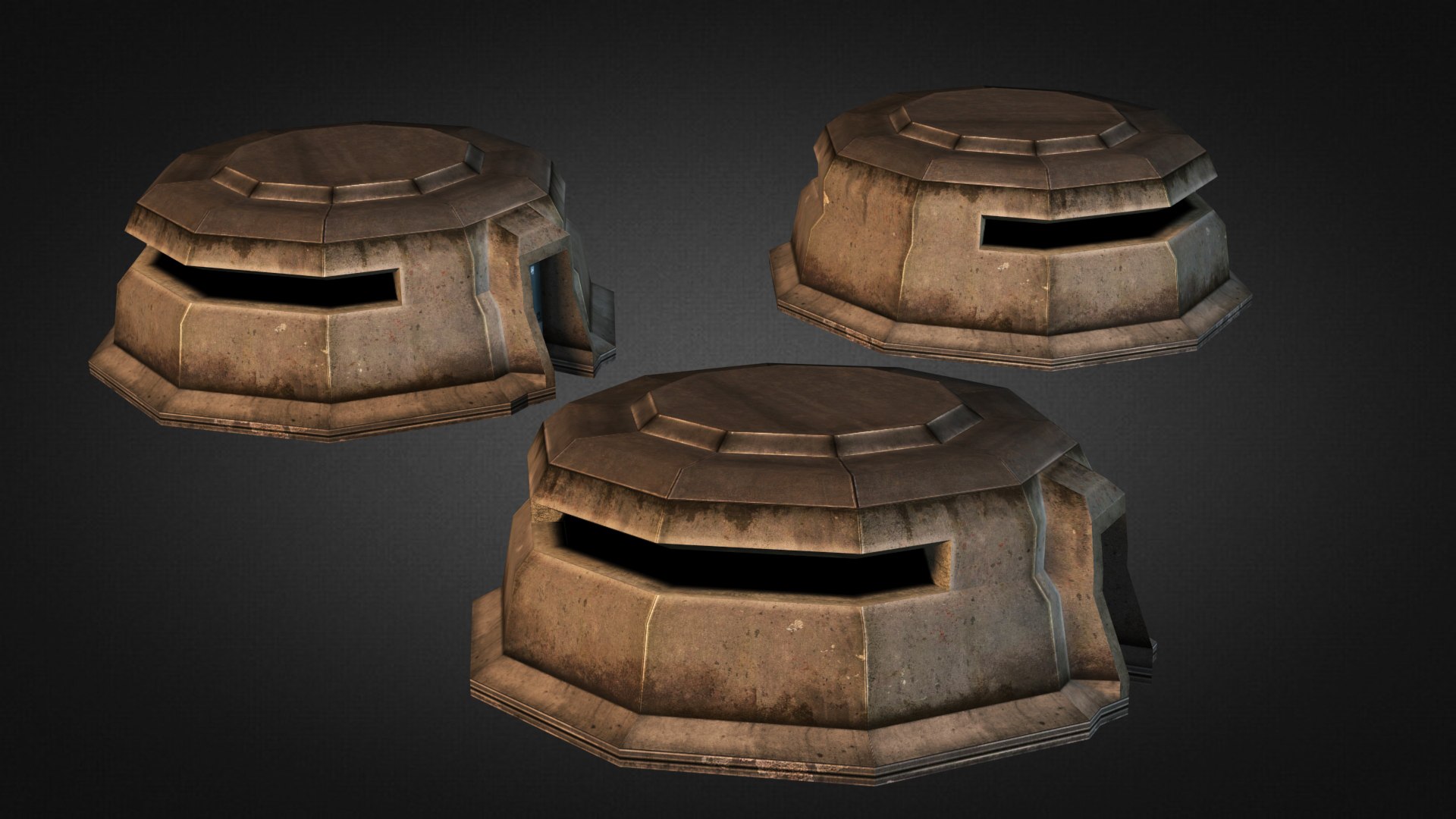Bunker Enviroments 3d Max