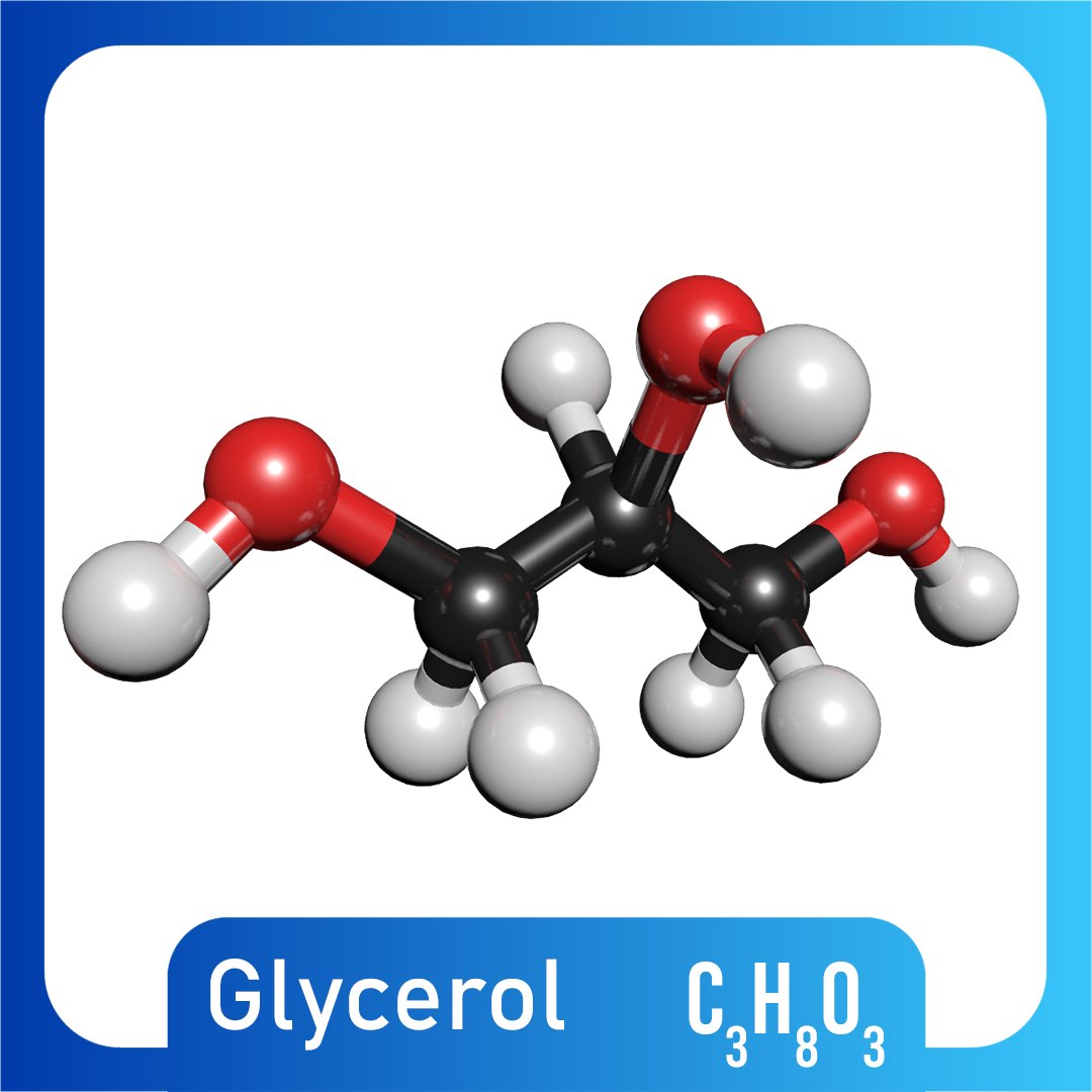 3D C3h8o3 Molecule Glycerin Model - TurboSquid 1424503