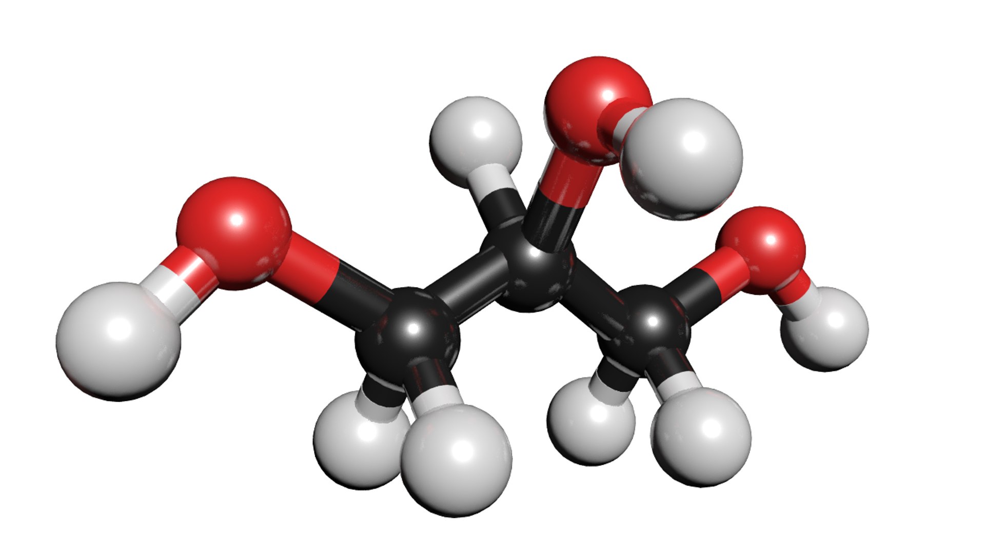 3D C3h8o3 Molecule Glycerin Model - TurboSquid 1424503