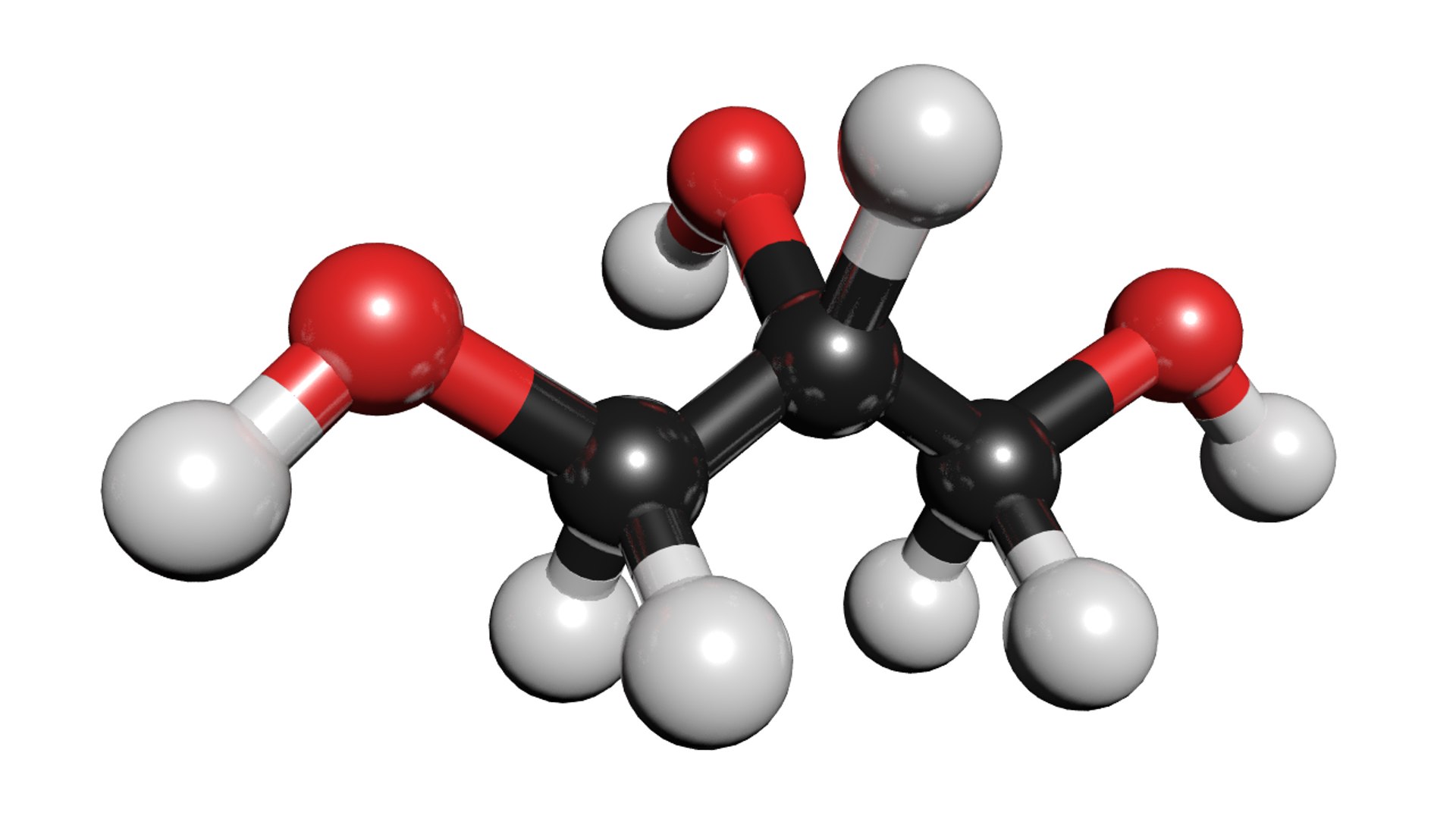 3D C3h8o3 Molecule Glycerin Model - TurboSquid 1424503