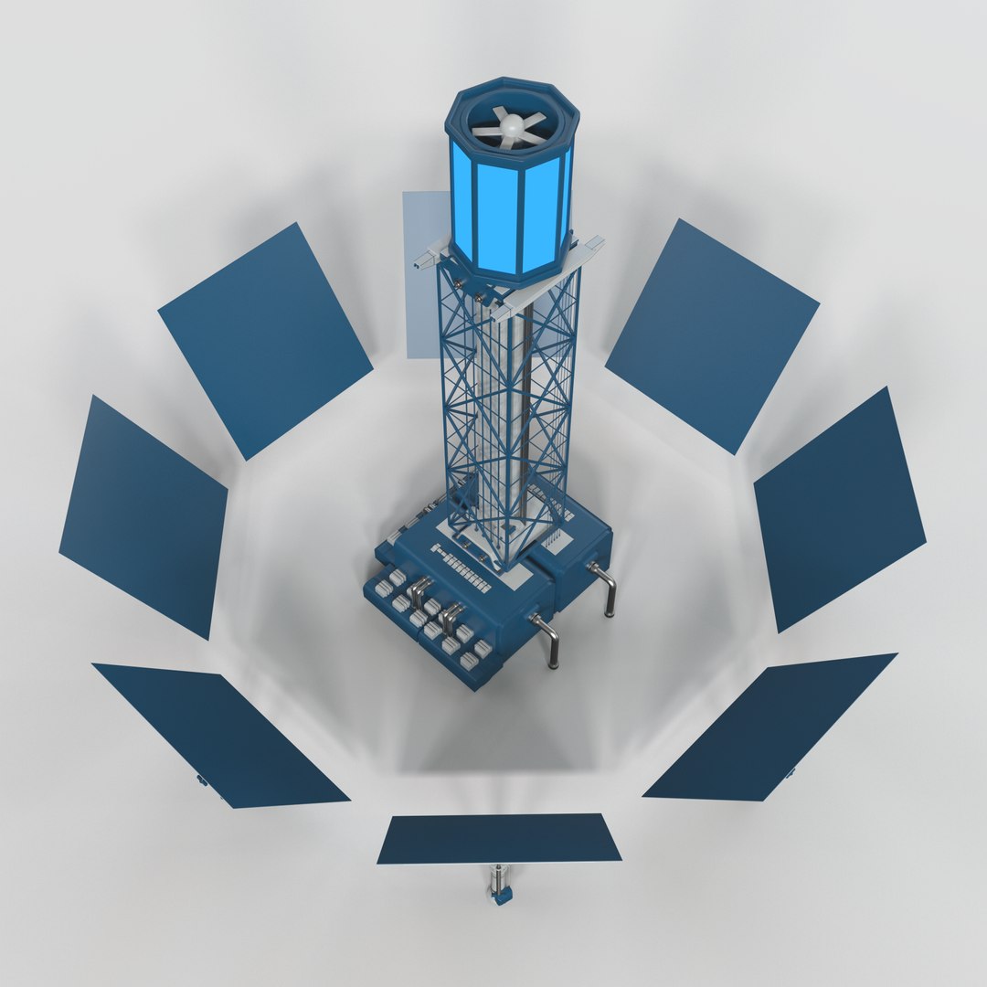 3D Solar Tower - TurboSquid 1561989