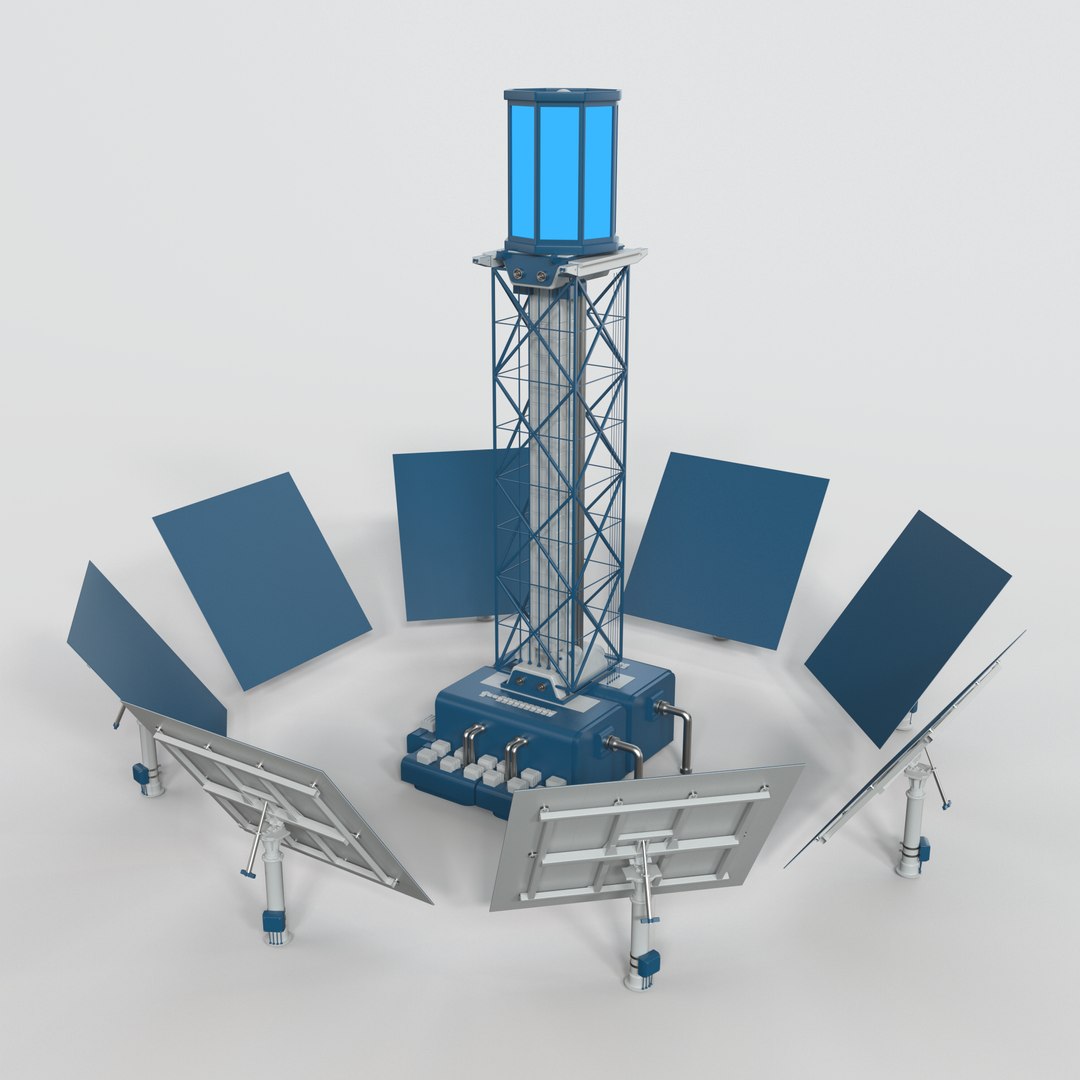 3D Solar Tower - TurboSquid 1561989