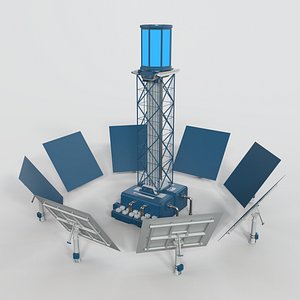 3D Solar Tower Models - Browse & Download Formats - TurboSquid