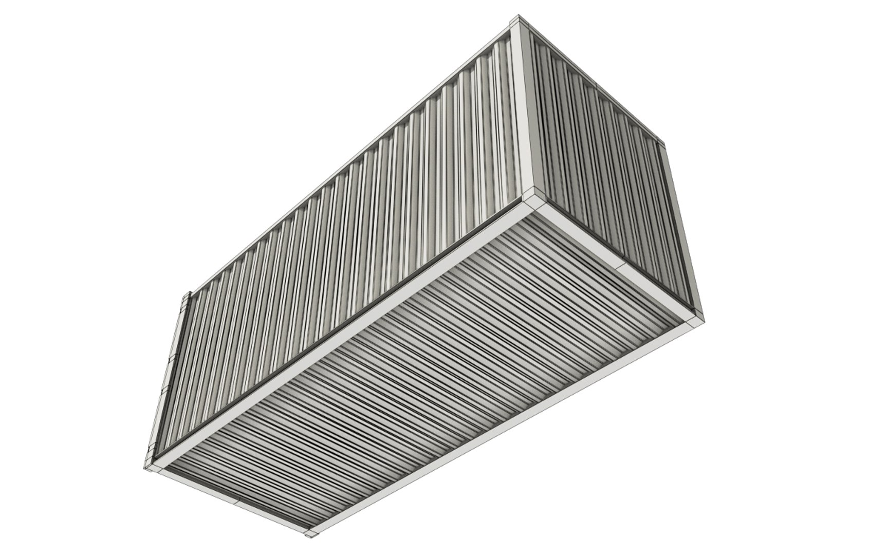 3d container iso model