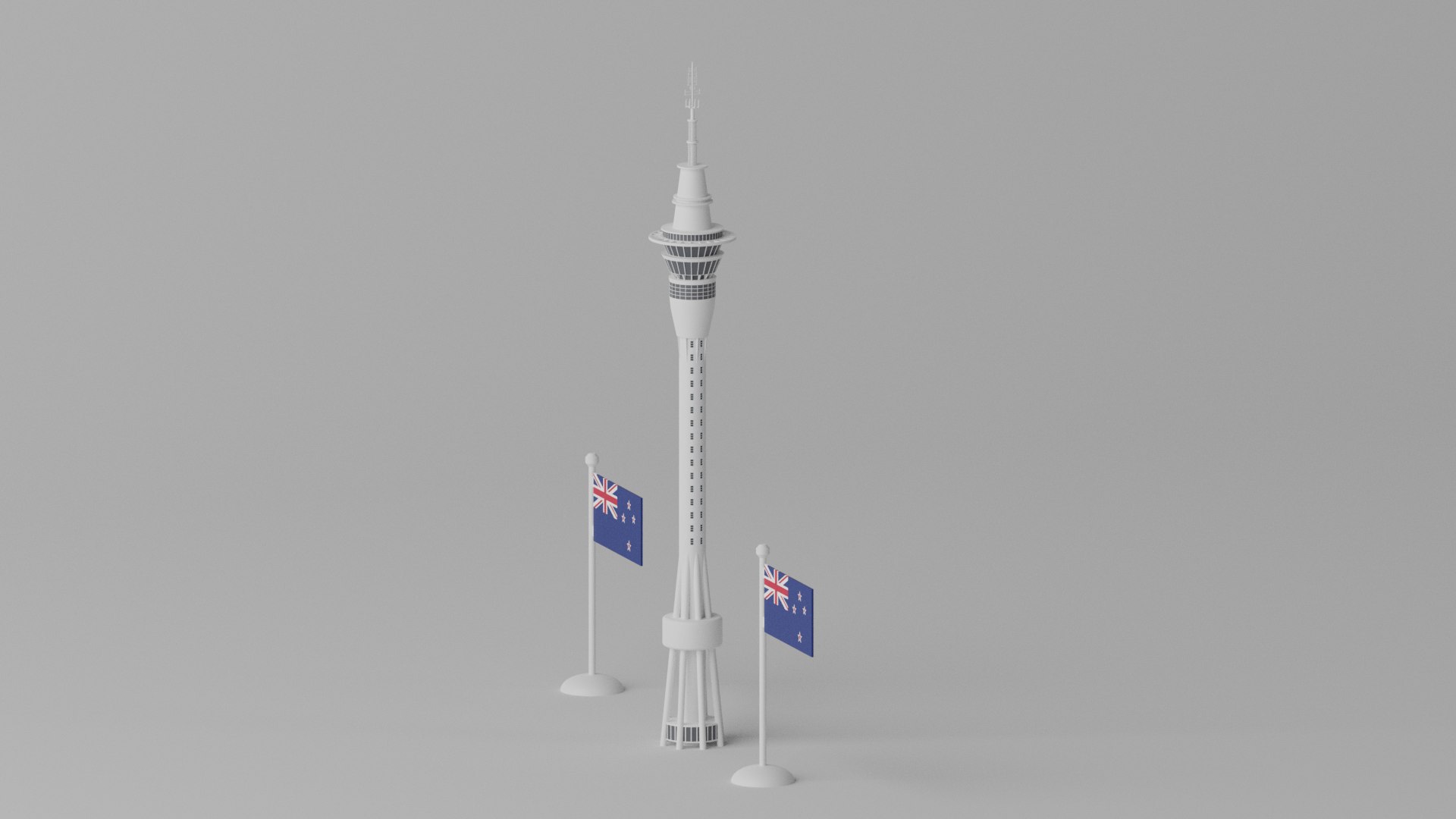 Sky Tower Auckland New Zealand 3D Model - TurboSquid 2207747