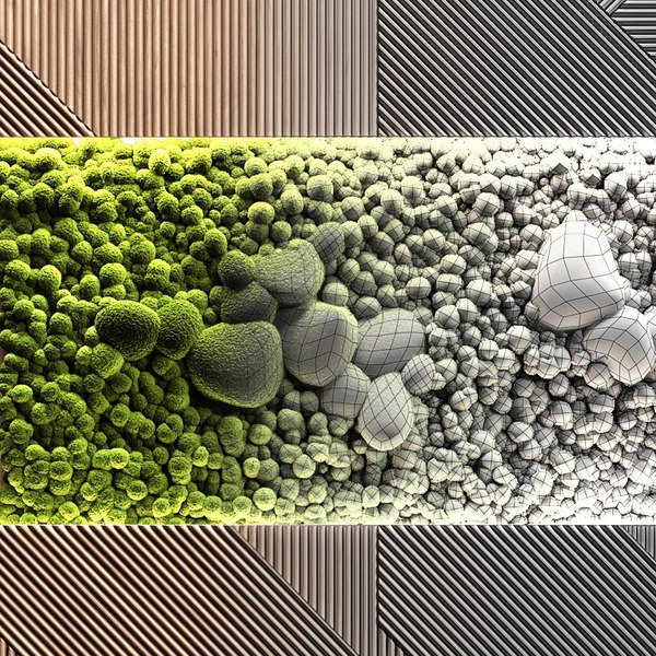 Panel stabilized moss 3D model - TurboSquid 1506565