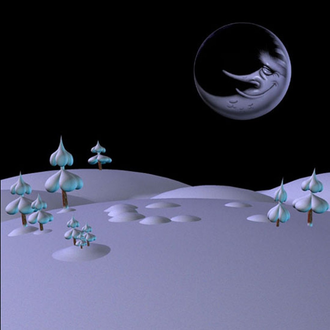 3d Model Snow Cartoon Poser