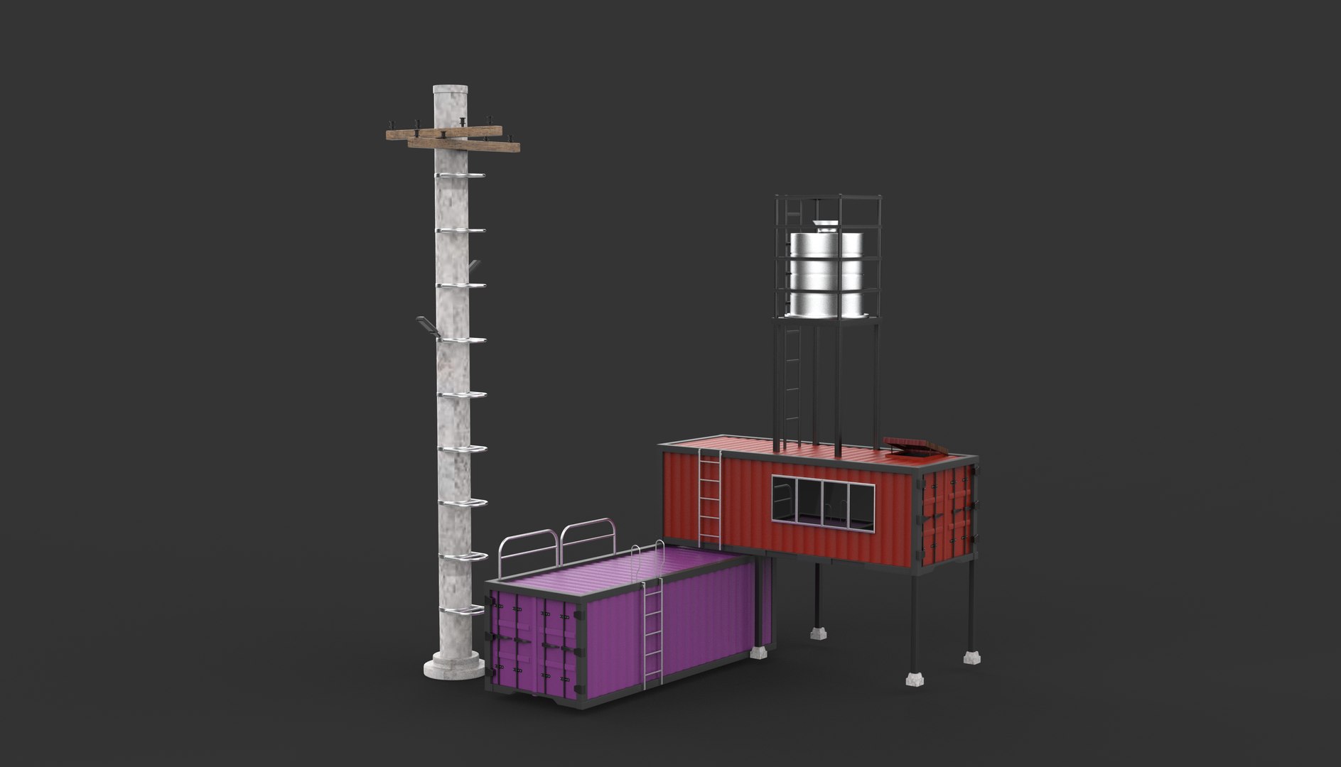 3D Shipping Container House 3D Model - TurboSquid 2398986