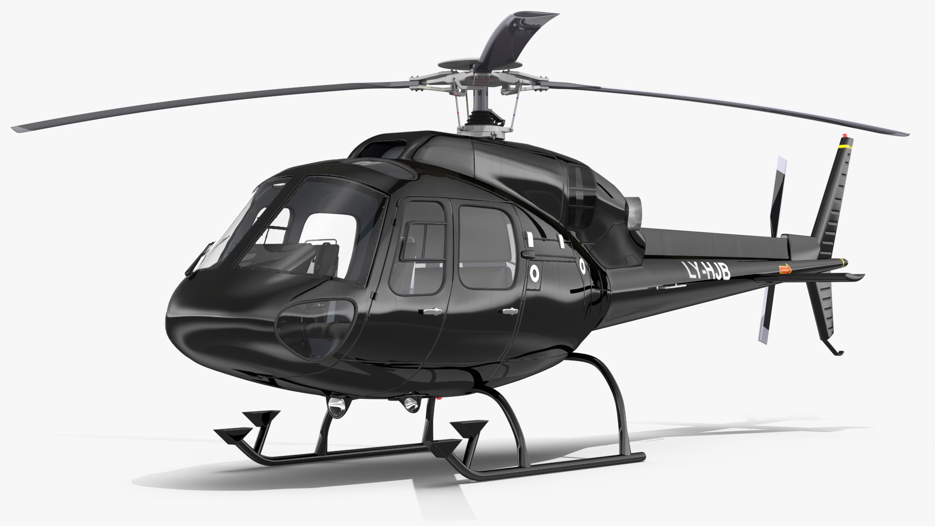 3D Helicopter Eurocopter AS355 Rigged Model - TurboSquid 2140586