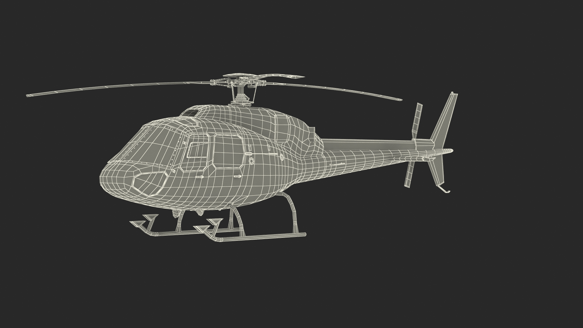 3D Helicopter Eurocopter AS355 Rigged Model - TurboSquid 2140586