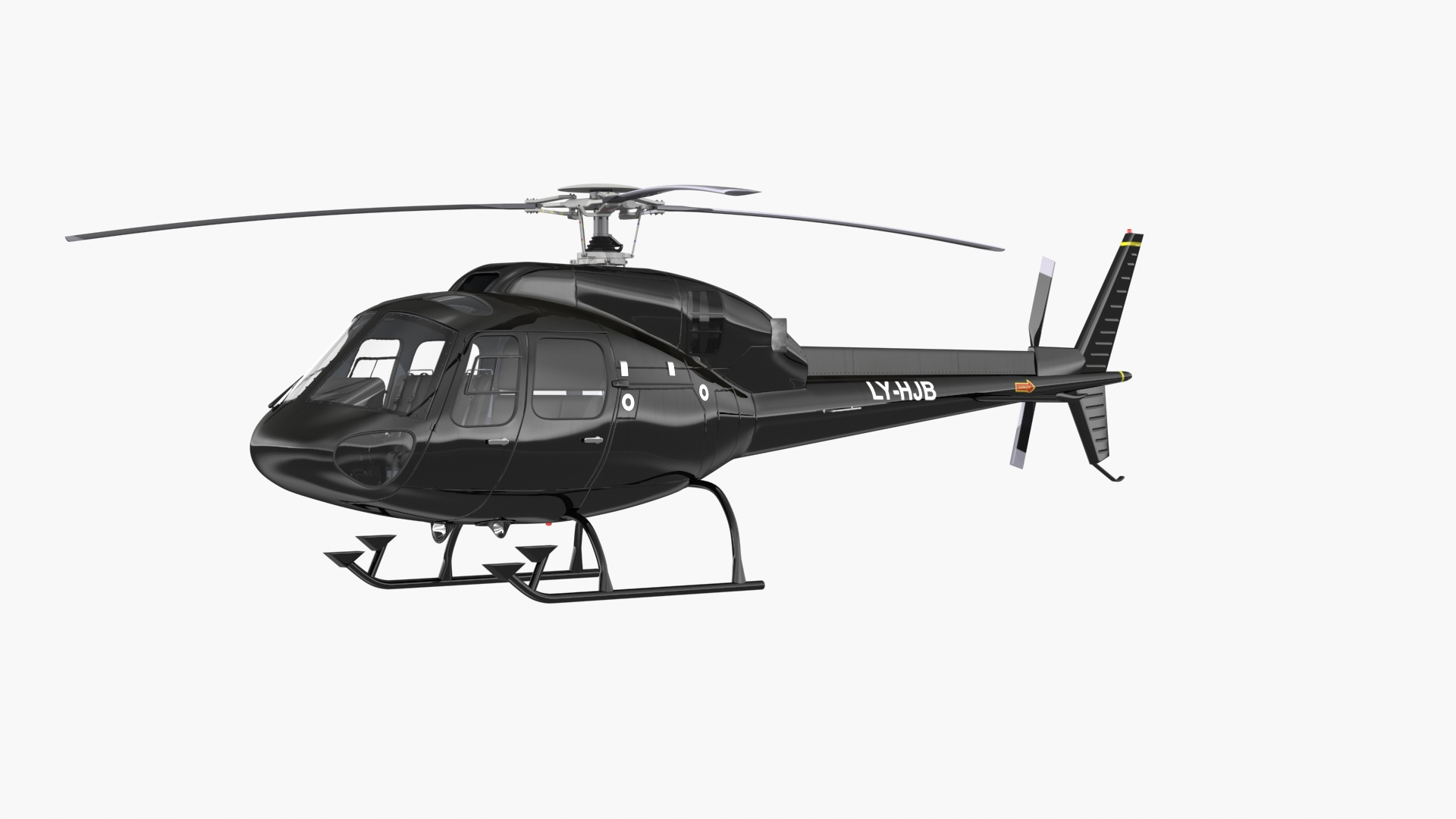 3D Helicopter Eurocopter AS355 Rigged Model - TurboSquid 2140586
