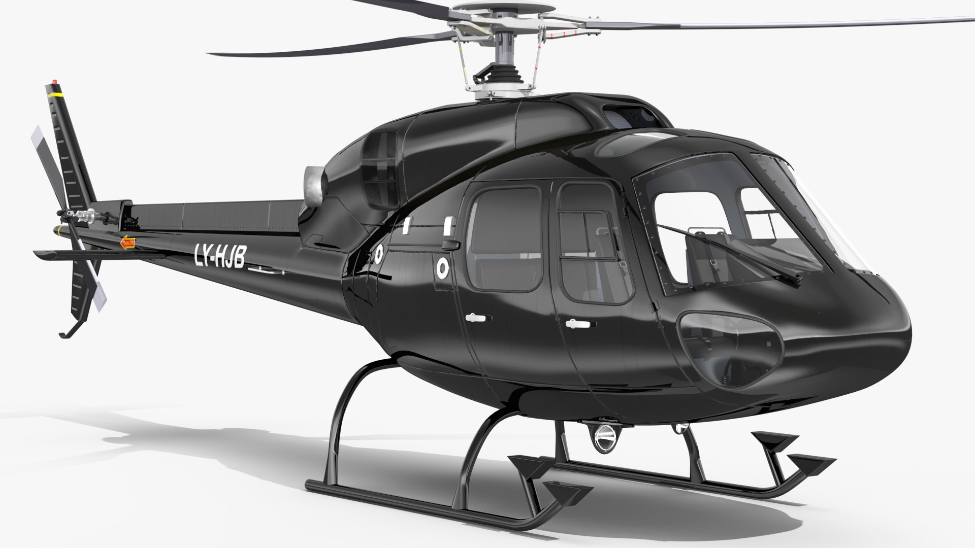 3D Helicopter Eurocopter AS355 Rigged Model - TurboSquid 2140586