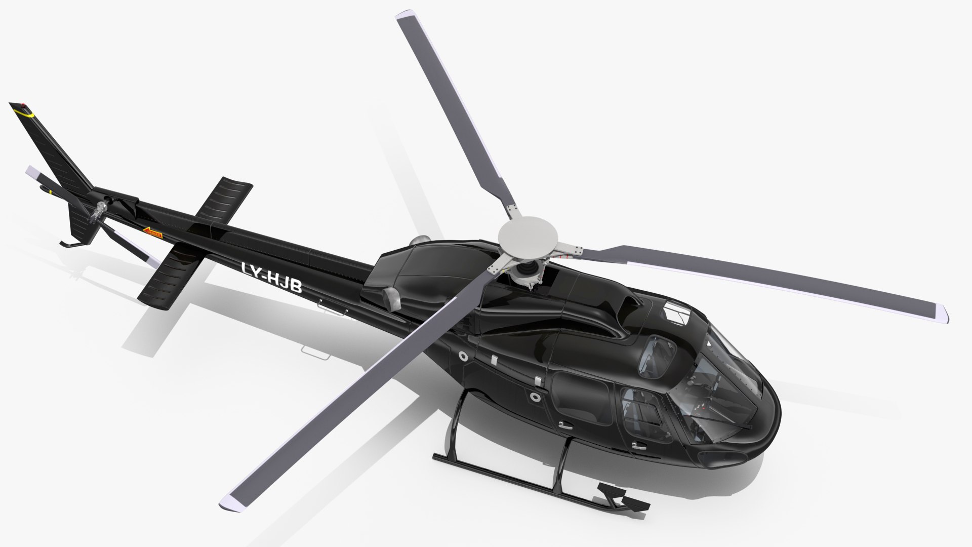 3D Helicopter Eurocopter AS355 Rigged Model - TurboSquid 2140586